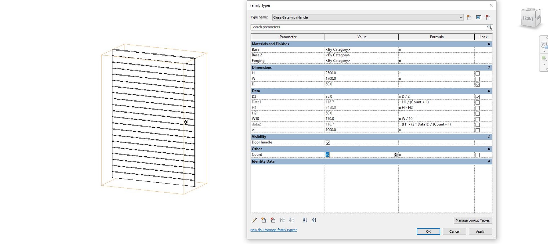 Free 3D Revit Family Gate - TurboSquid 1678650