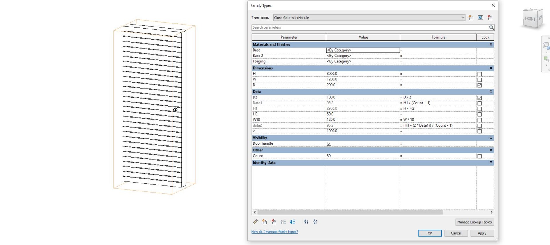 Free 3D Revit Family Gate - TurboSquid 1678650