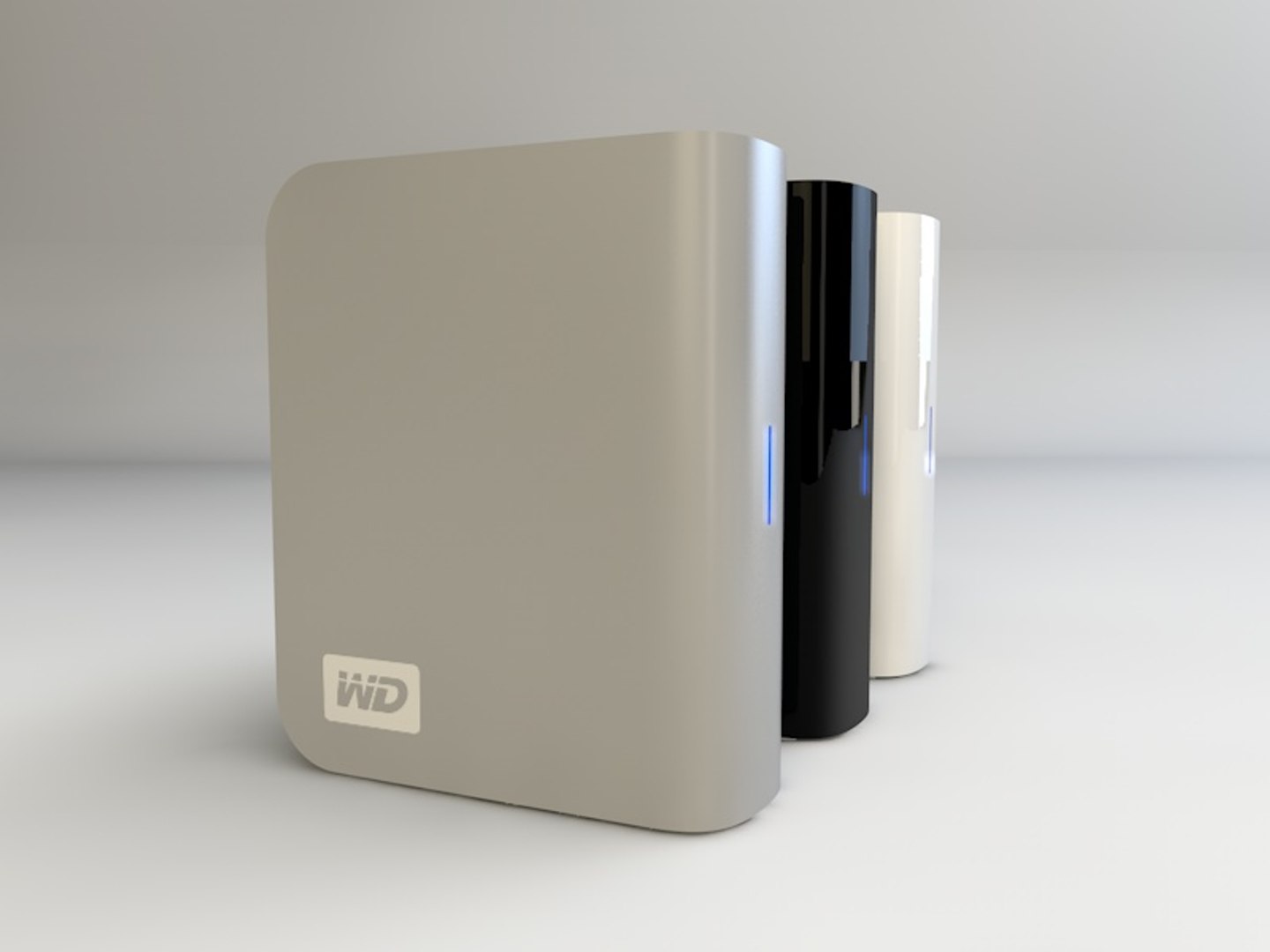 external hard drive 3d model