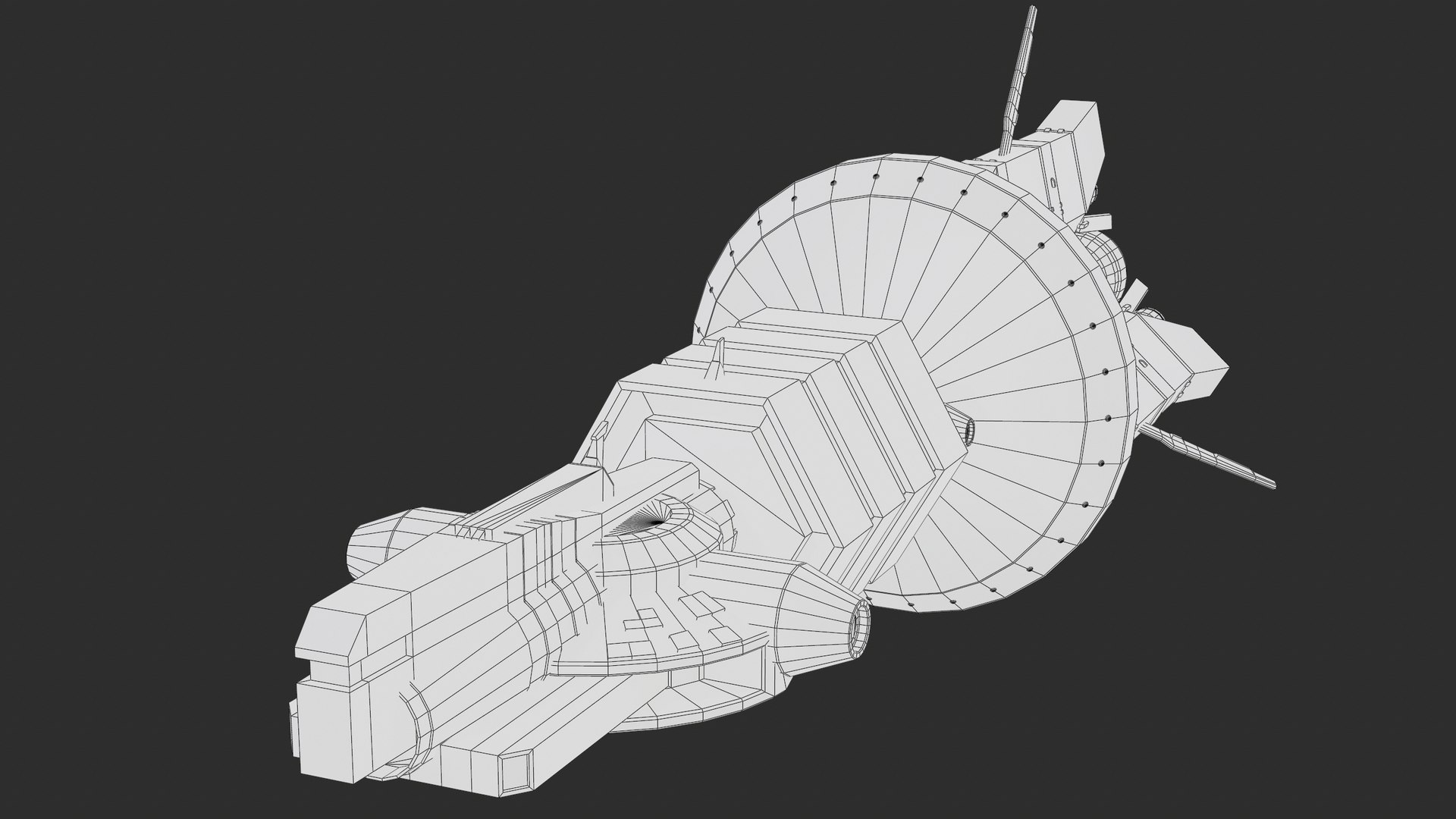 3D 3D Lowpoly Cartoon Command Capital Spaceship 08 Rigged PBR Model - TurboSquid 2153347