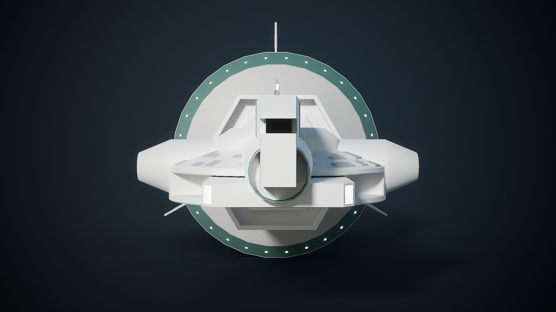 3D 3D Lowpoly Cartoon Command Capital Spaceship 08 Rigged PBR Model - TurboSquid 2153347