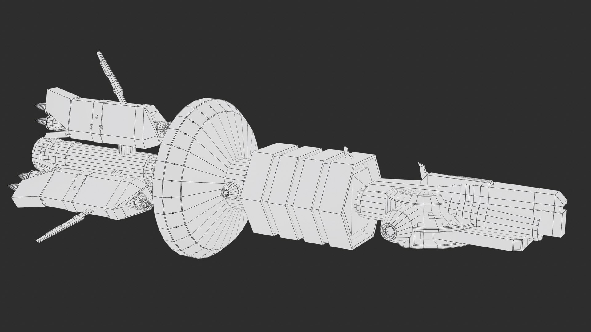 3D 3D Lowpoly Cartoon Command Capital Spaceship 08 Rigged PBR Model - TurboSquid 2153347