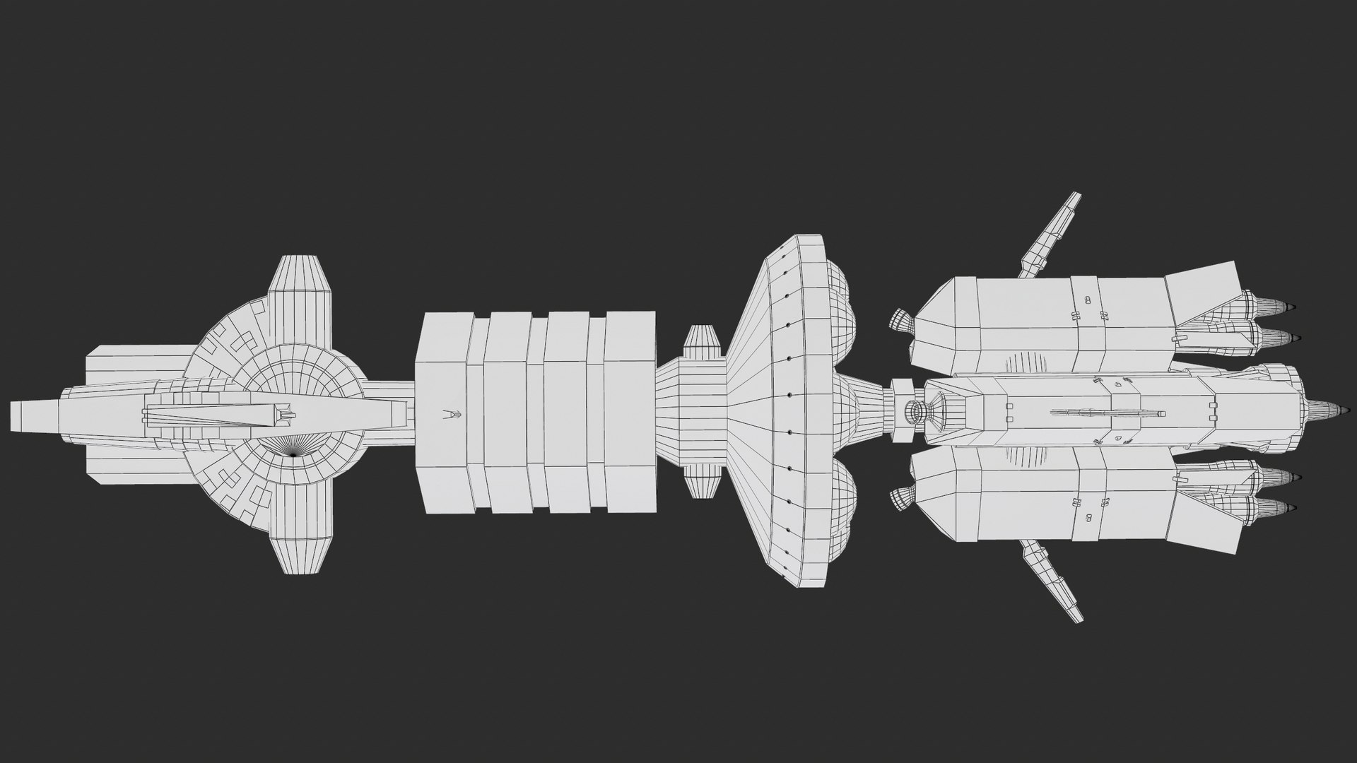 3D 3D Lowpoly Cartoon Command Capital Spaceship 08 Rigged PBR Model - TurboSquid 2153347