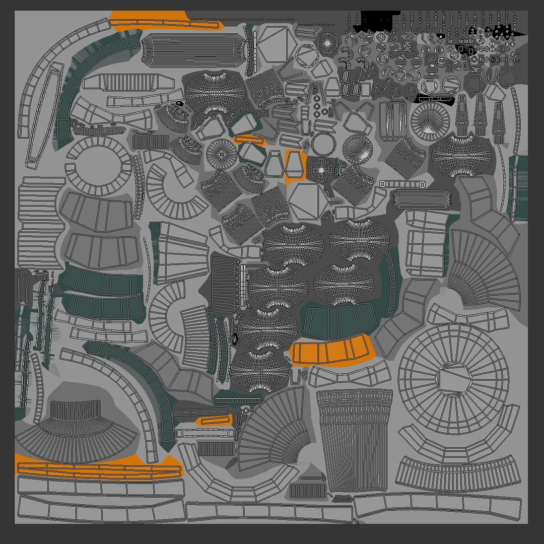 3D 3D Lowpoly Cartoon Command Capital Spaceship 08 Rigged PBR Model - TurboSquid 2153347