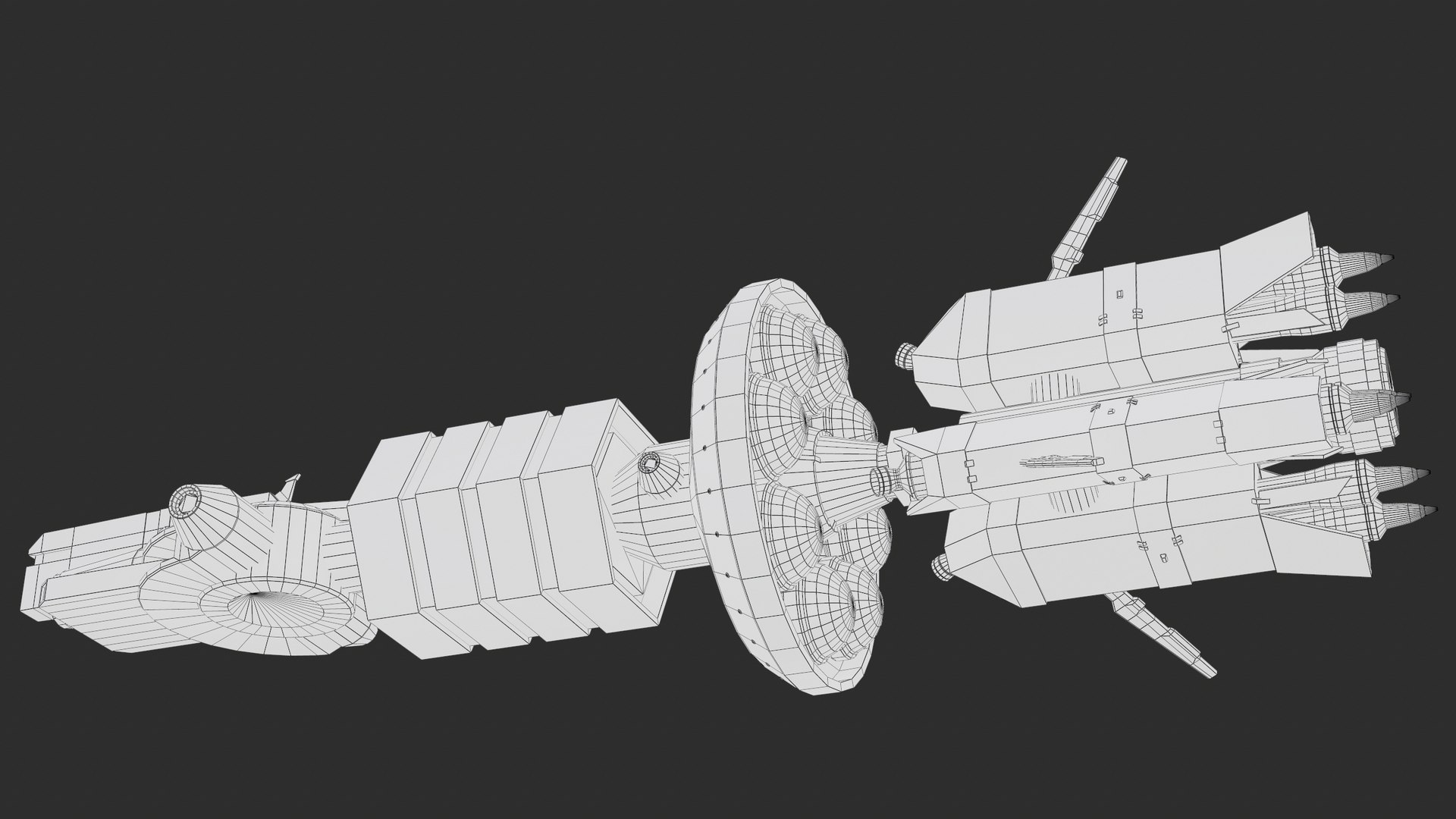 3D 3D Lowpoly Cartoon Command Capital Spaceship 08 Rigged PBR Model - TurboSquid 2153347