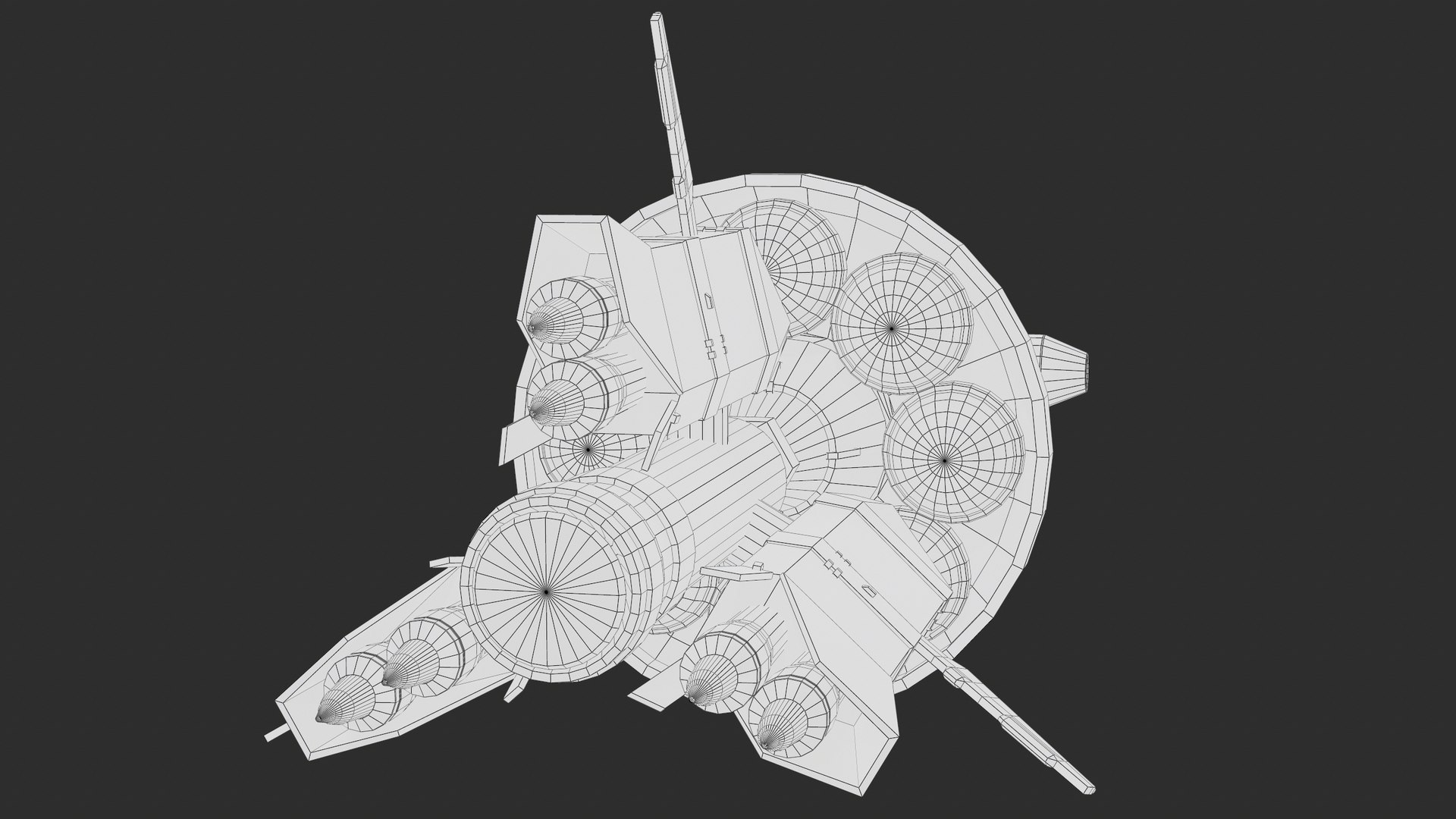 3D 3D Lowpoly Cartoon Command Capital Spaceship 08 Rigged PBR Model - TurboSquid 2153347