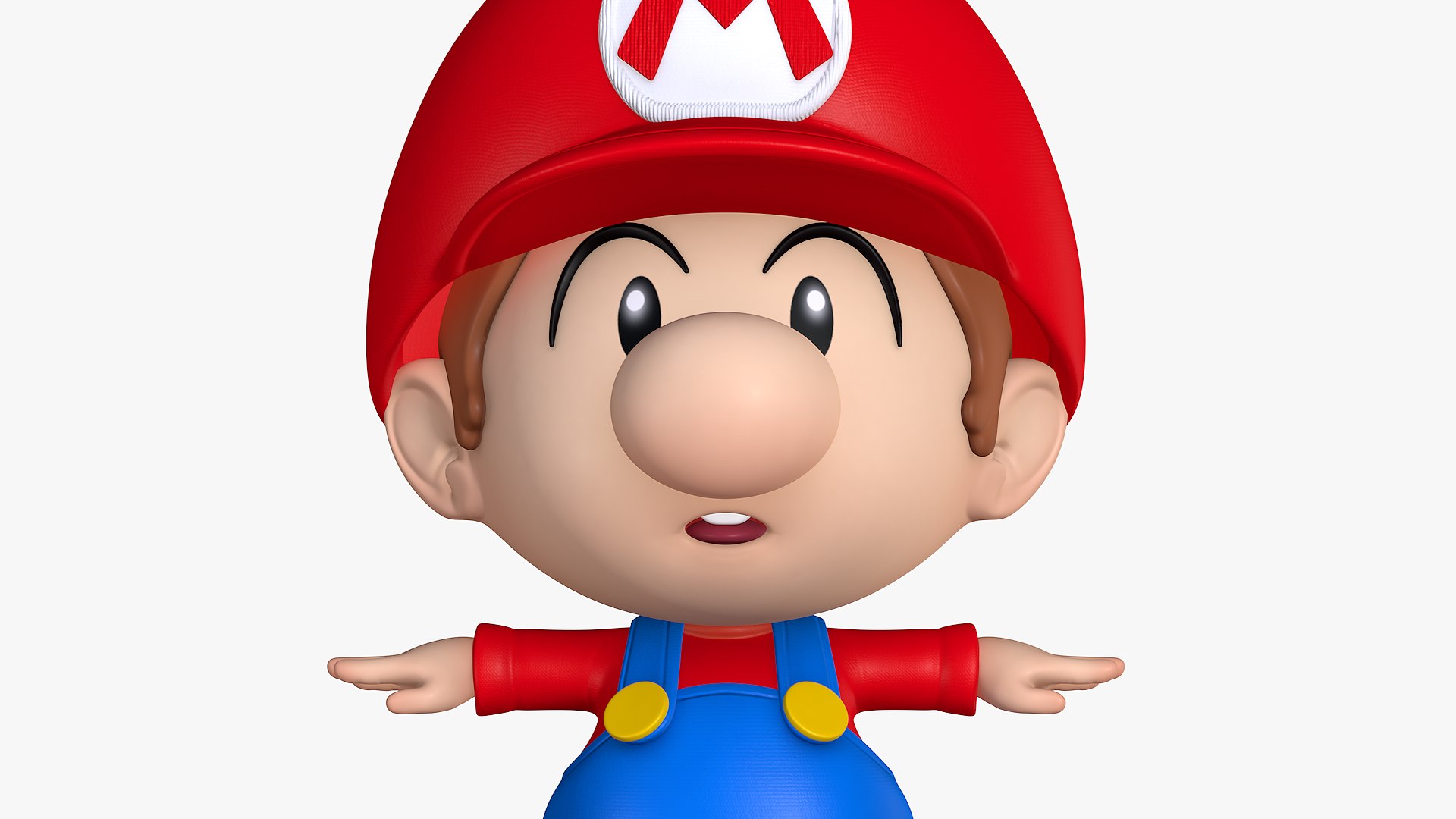 3D Baby Super Mario Character 8k Model - TurboSquid 1828607