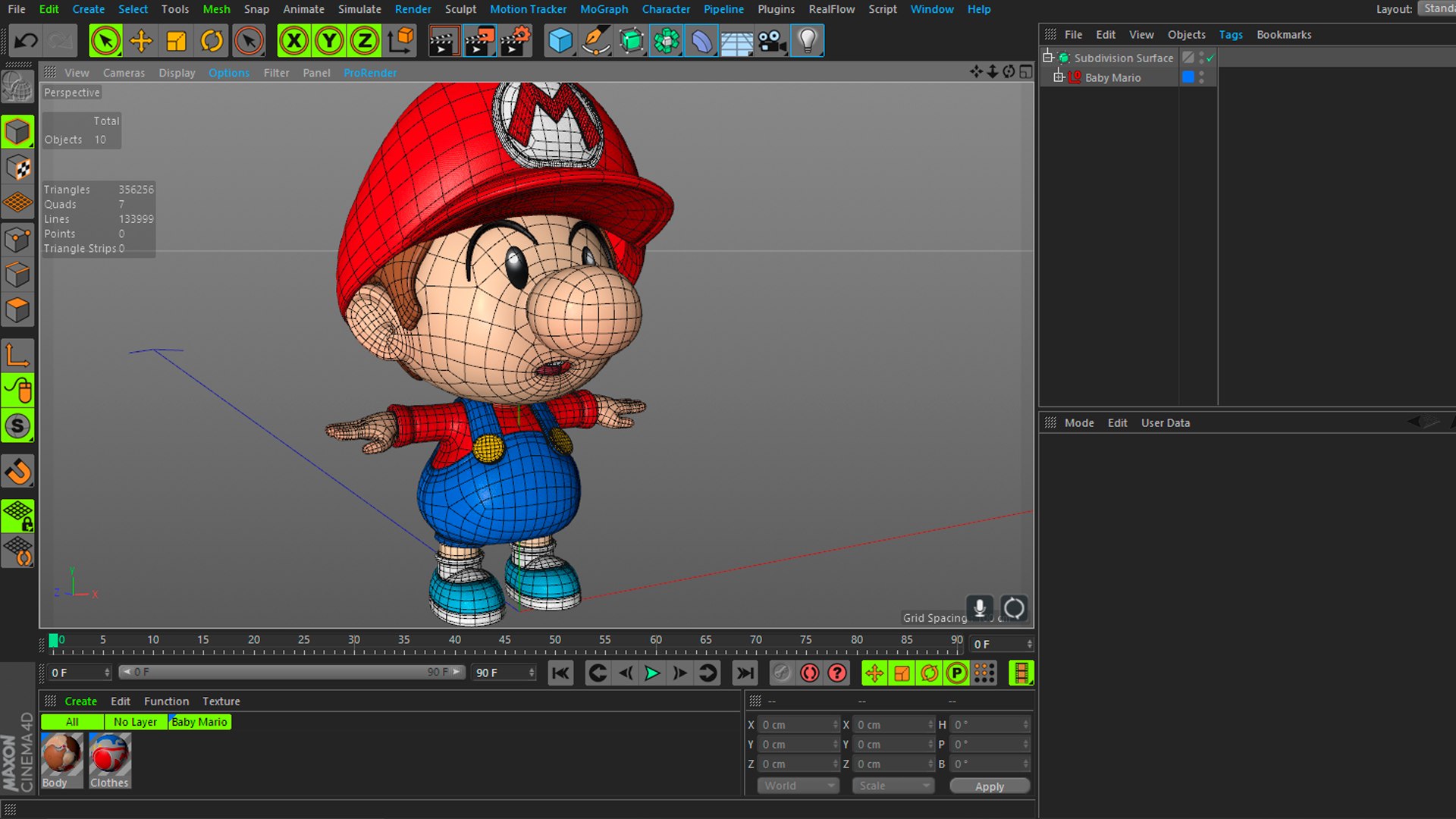 3D Baby Super Mario Character 8k Model - TurboSquid 1828607