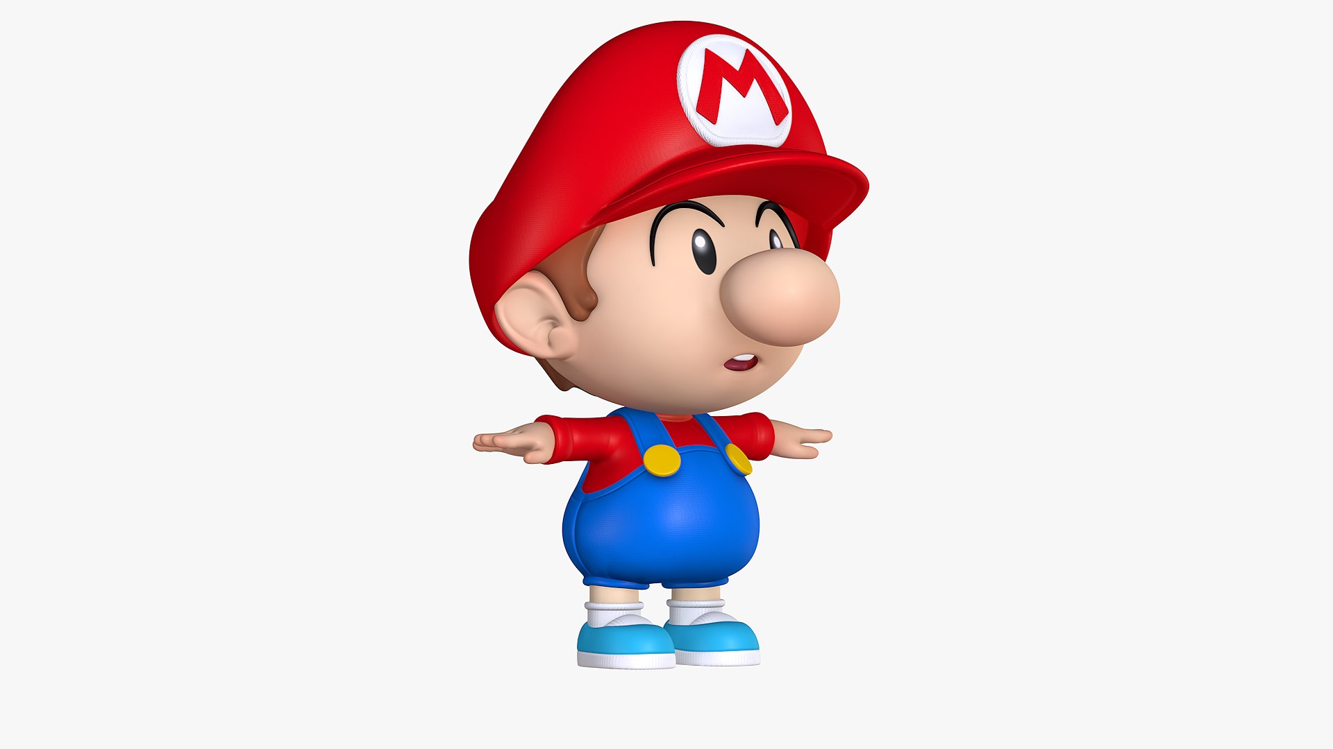 3D Baby Super Mario Character 8k Model - TurboSquid 1828607