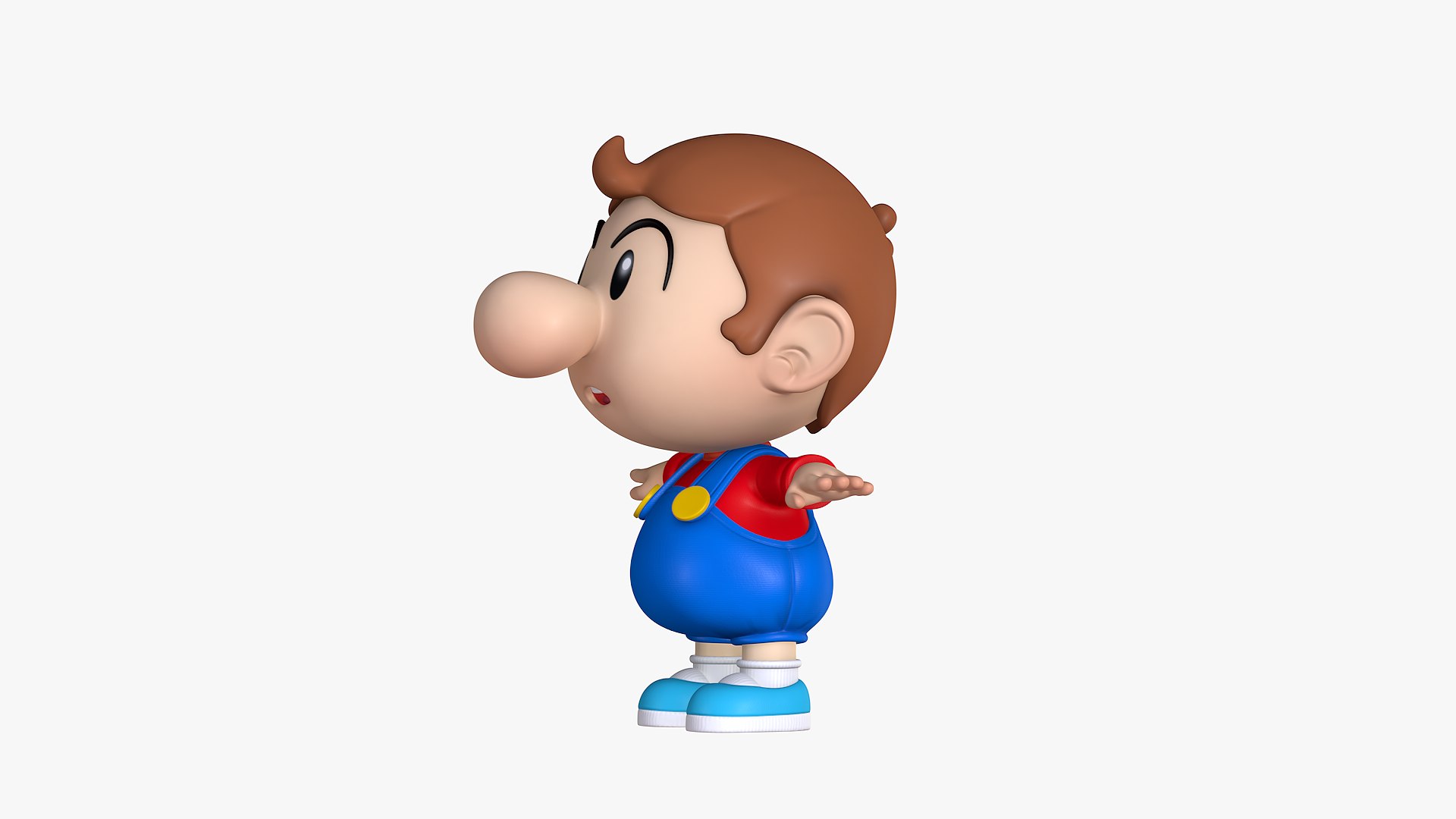 3D Baby Super Mario Character 8k Model - TurboSquid 1828607