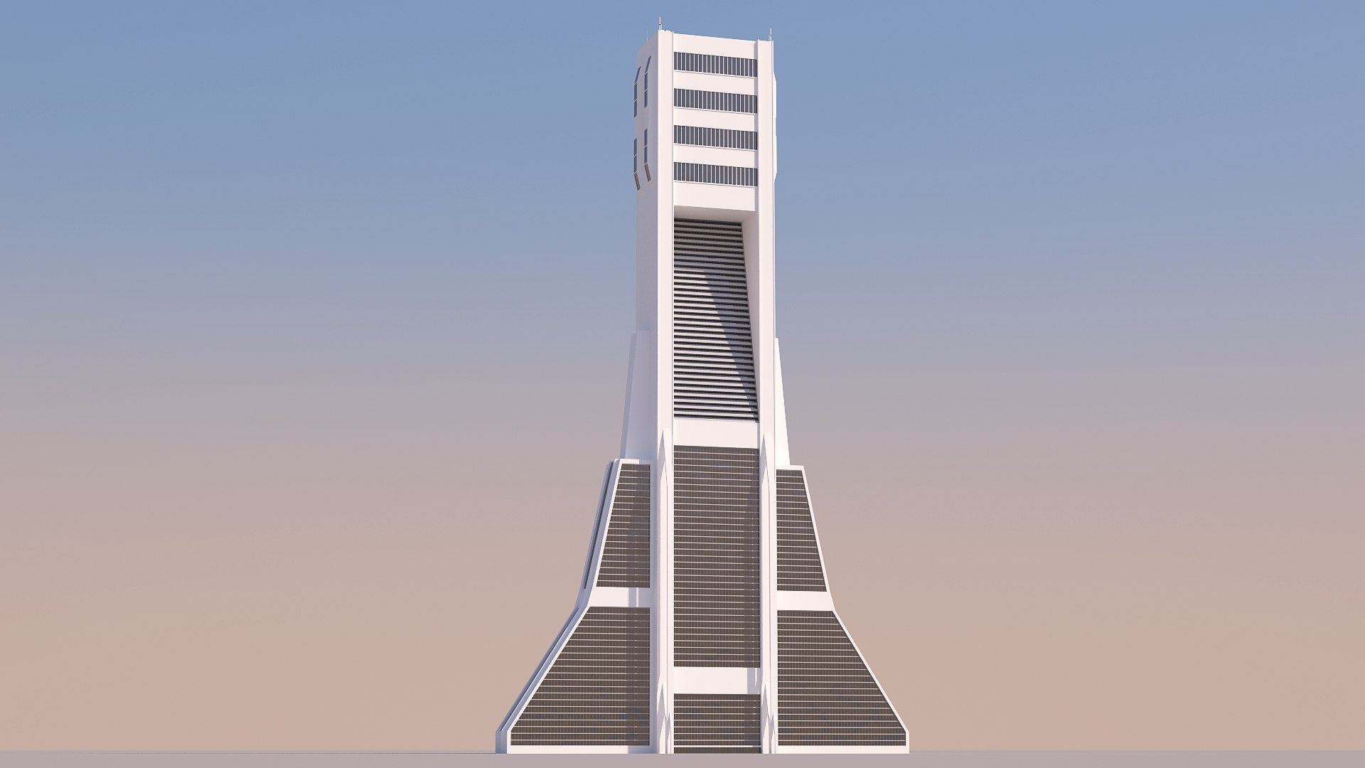 Futuristic Sci-Fi Skyscraper 02 - Low-Poly 3D Model - TurboSquid 2187192