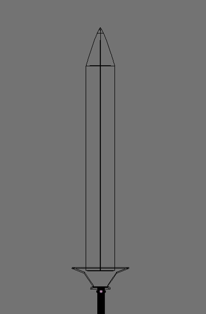 3d Model Simple Broad Sword