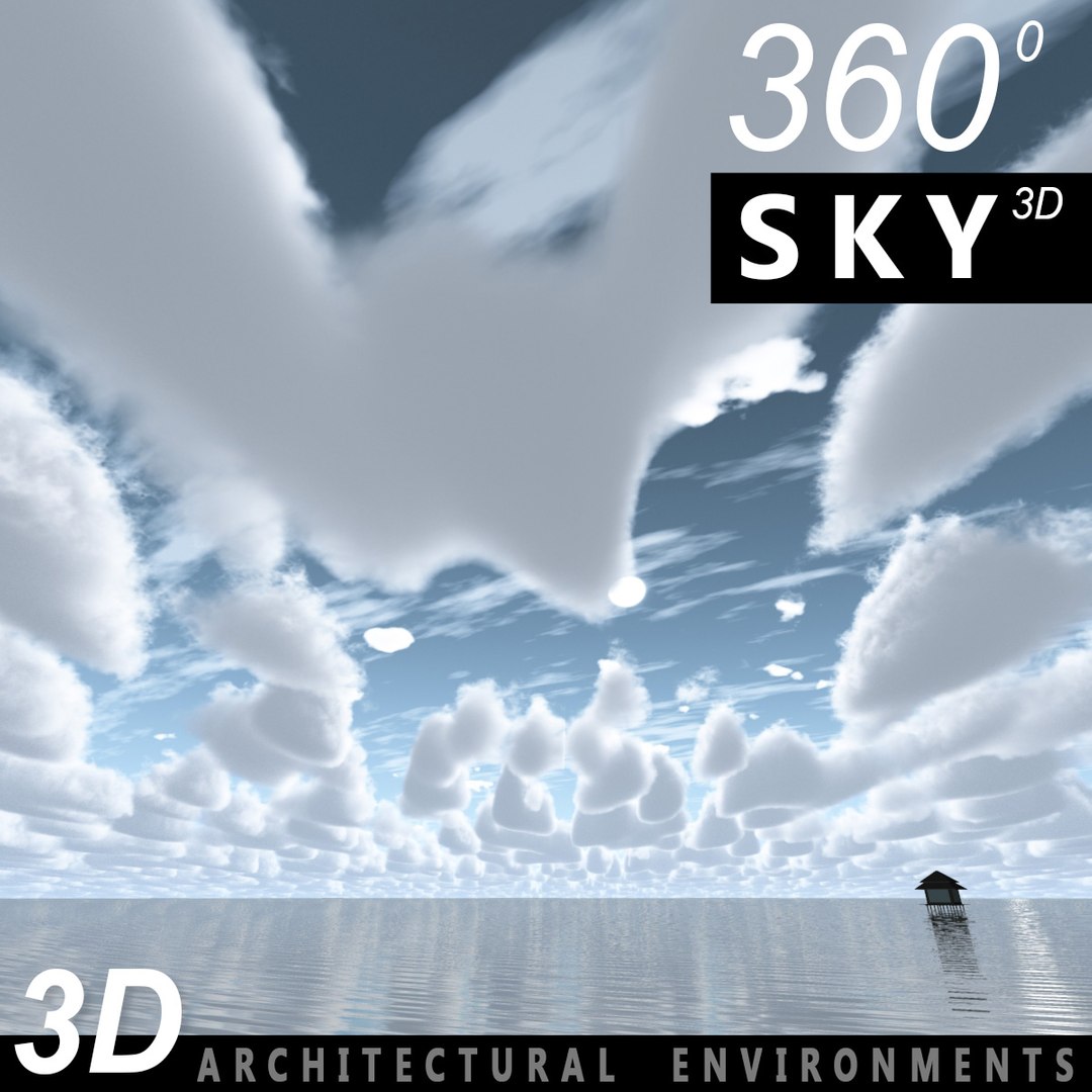 sky clouds 3d model