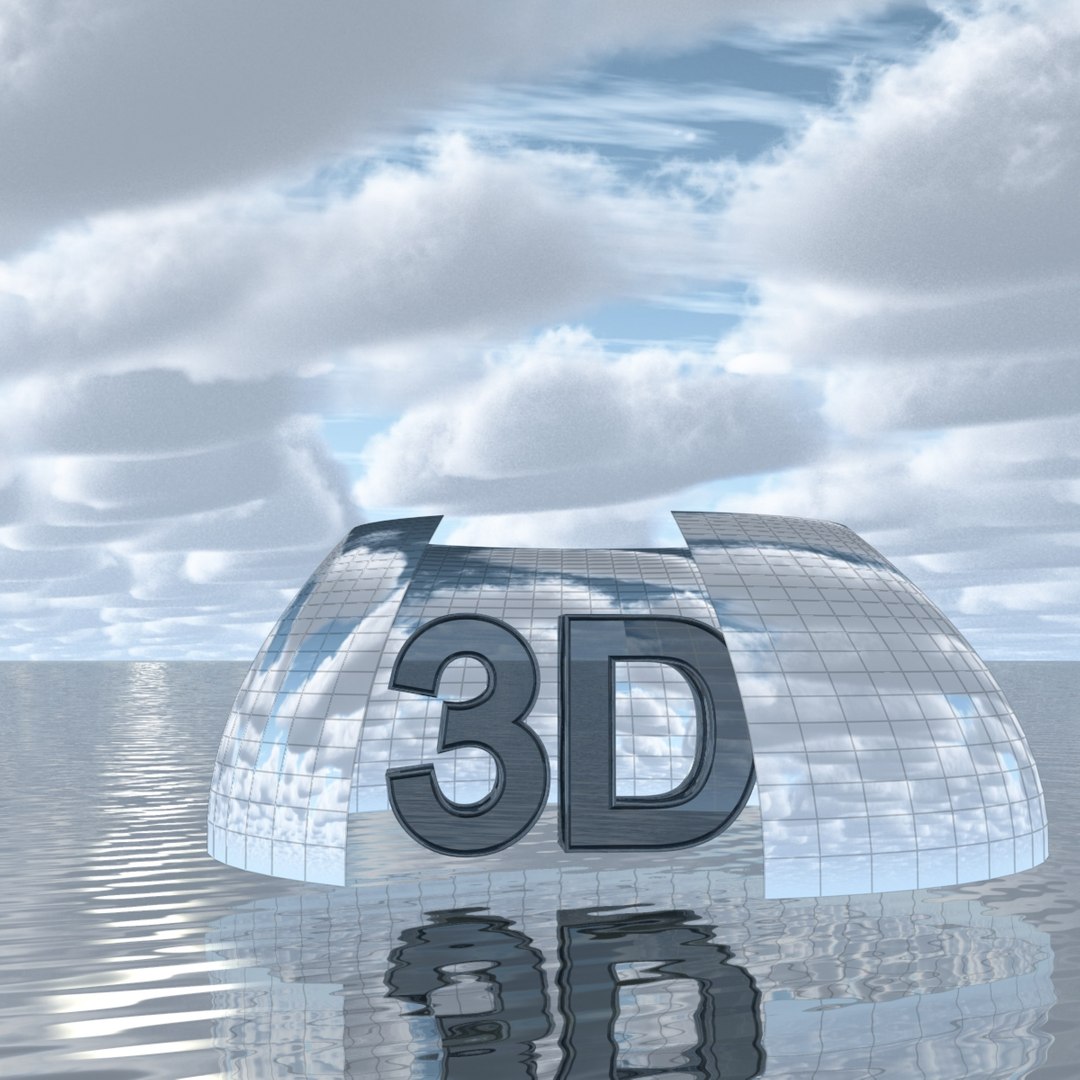 sky clouds 3d model