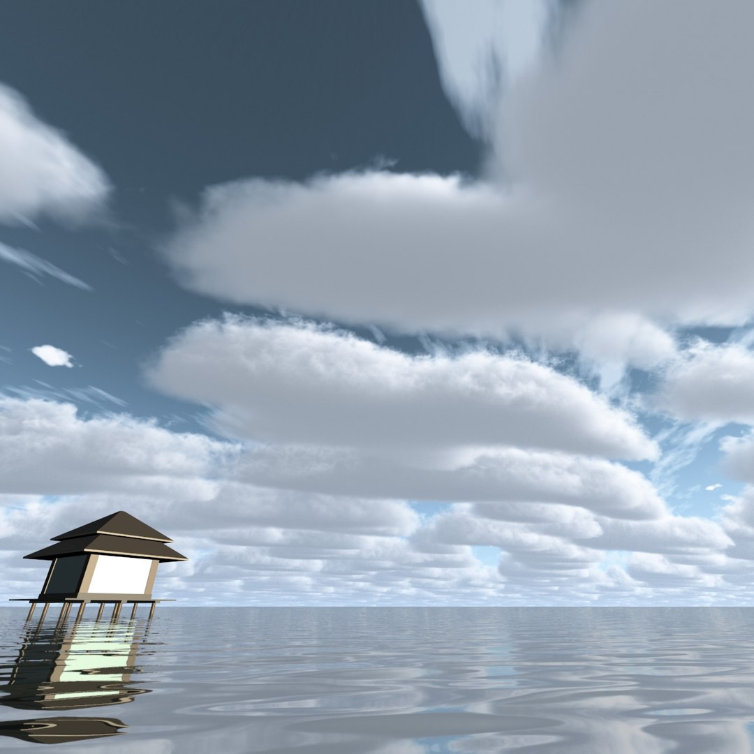 sky clouds 3d model