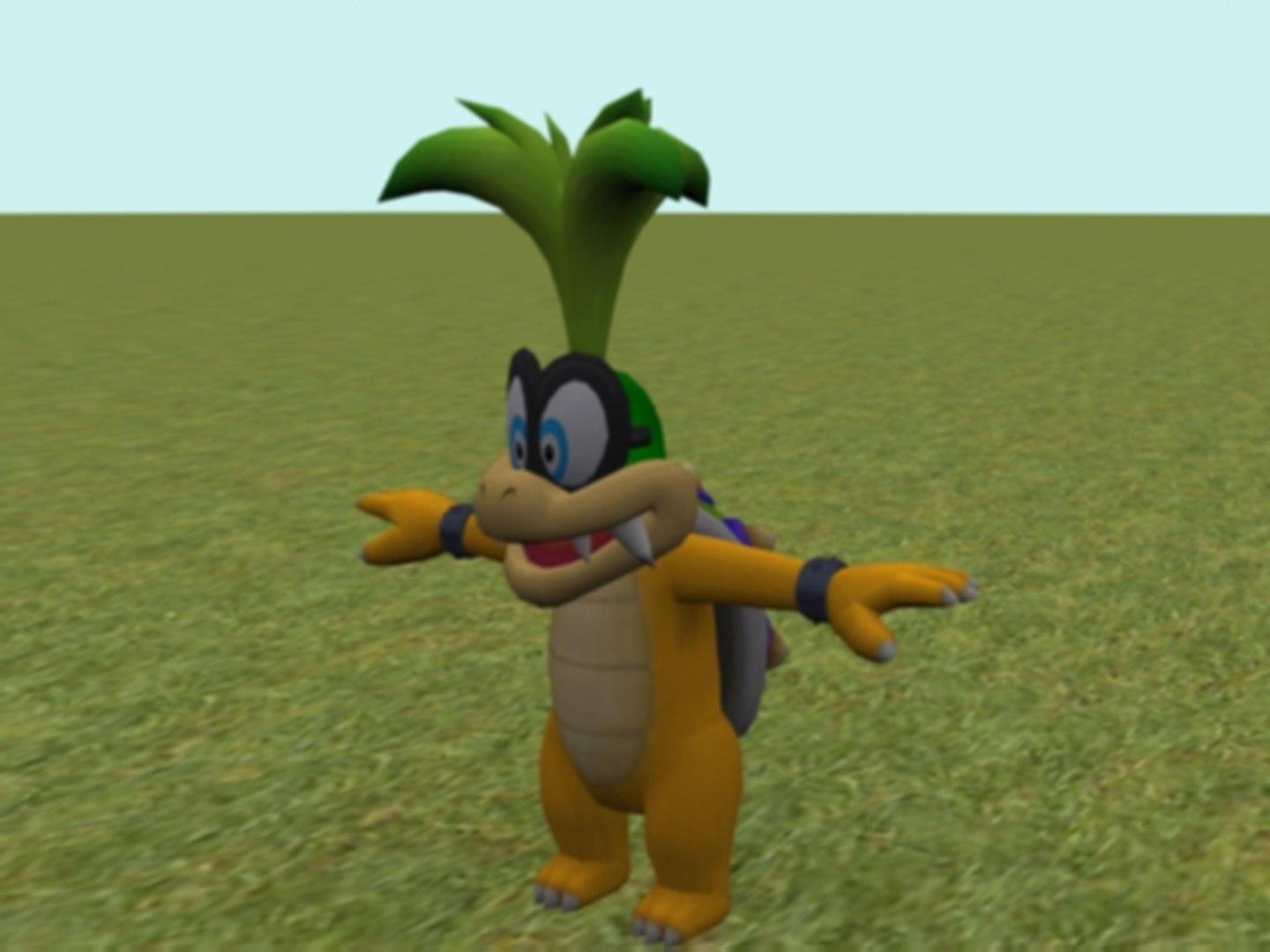 3d Iggy Koopa Mario Kart Model