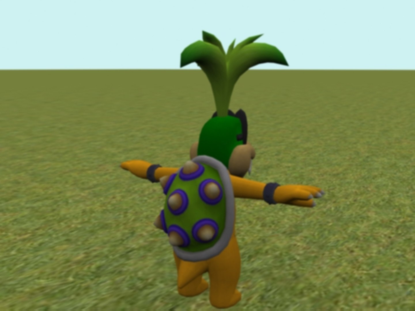 3d Iggy Koopa Mario Kart Model