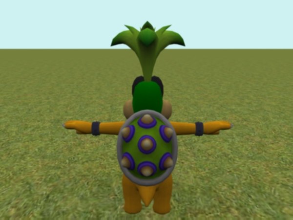 3d iggy koopa mario kart model