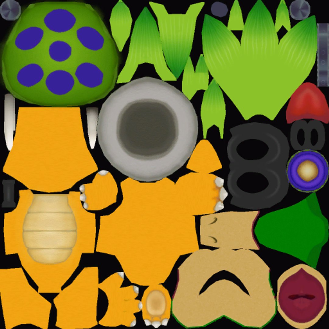 3d Iggy Koopa Mario Kart Model