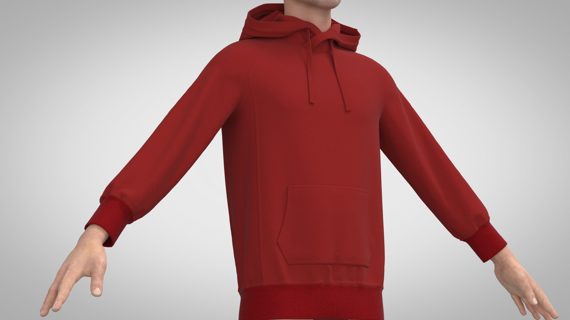 3D Hooded Sweatshirt model - TurboSquid 1804110