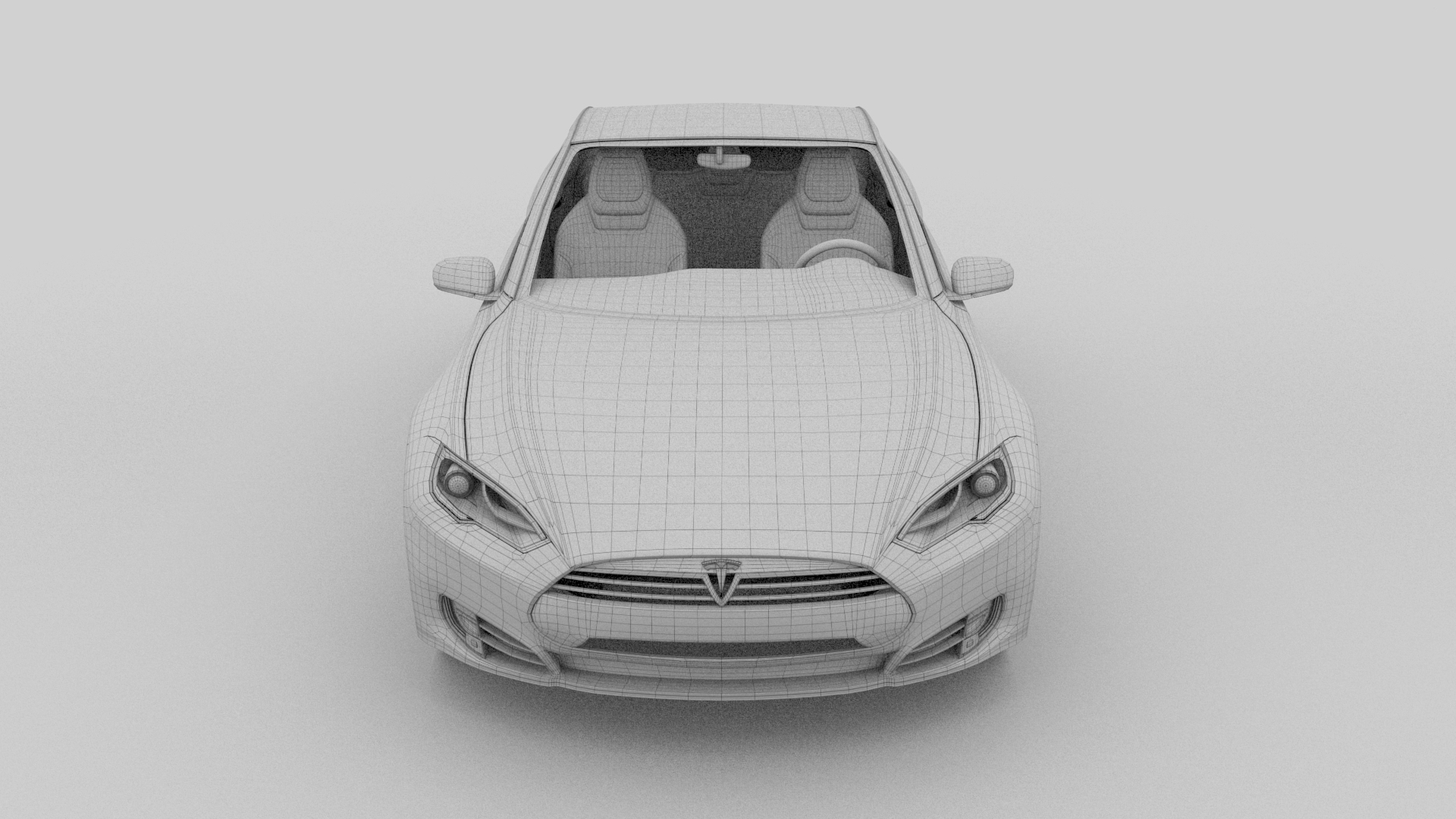 Tesla S Interior Modeled 3d Model