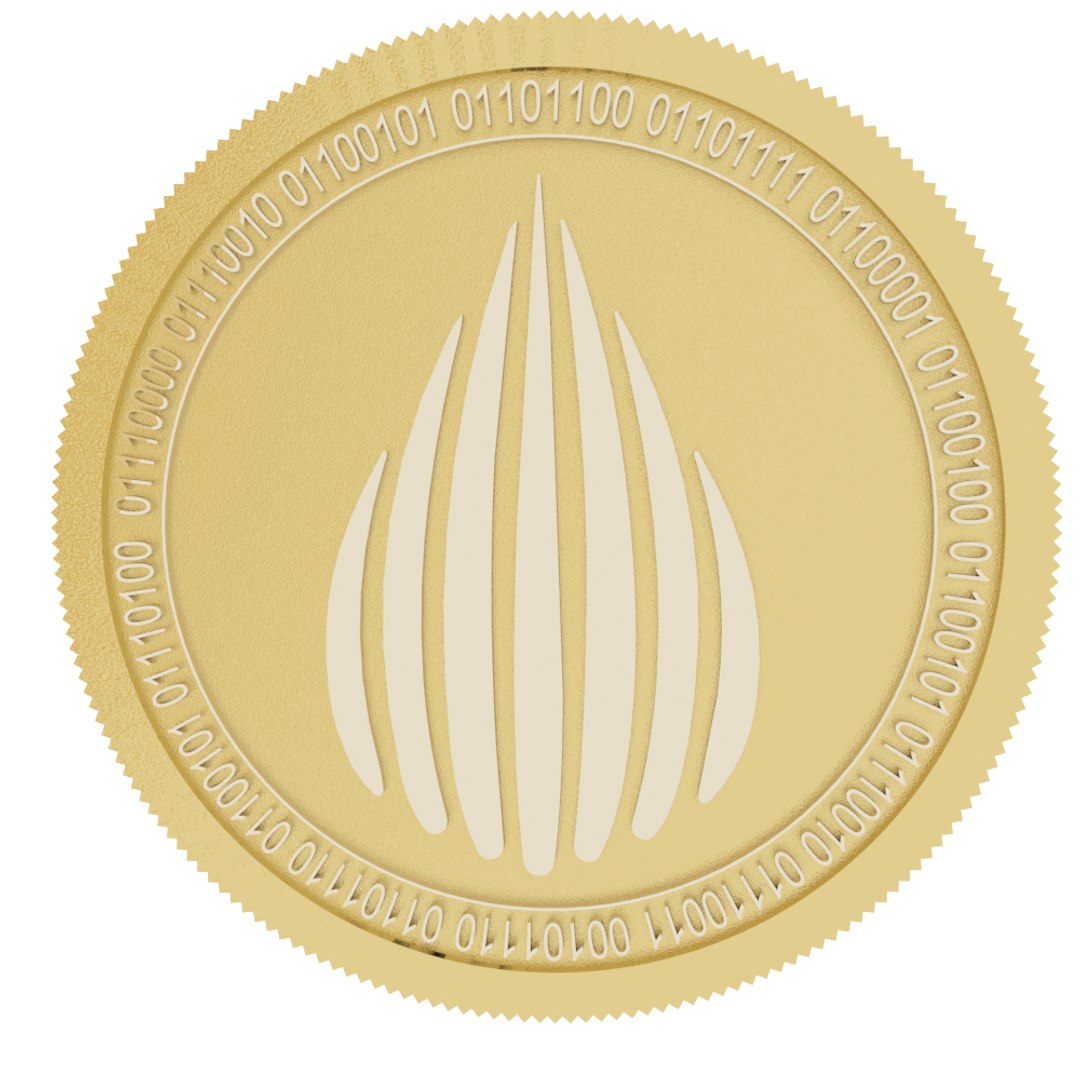 Dropil gold coin 3D - TurboSquid 1495754