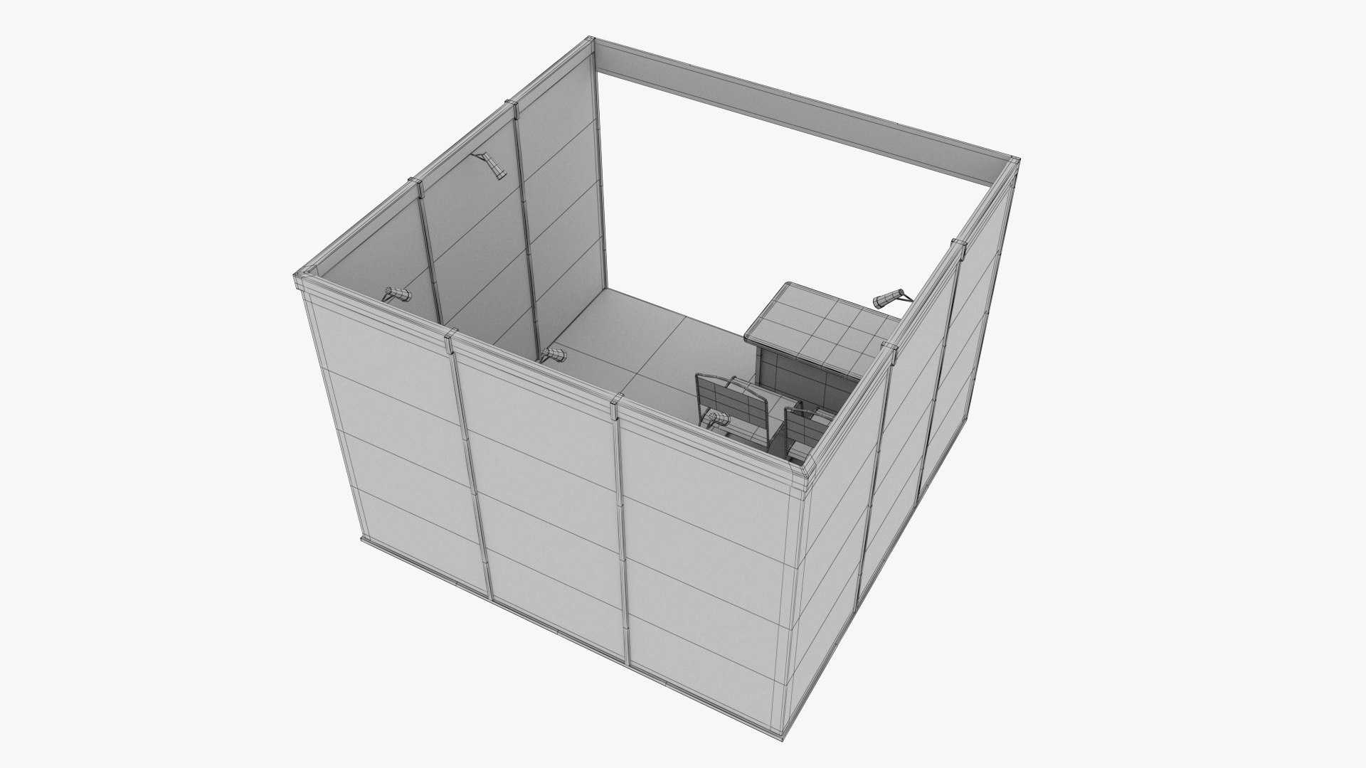 Exhibition Stand 3X3 3D Model - TurboSquid 2214267