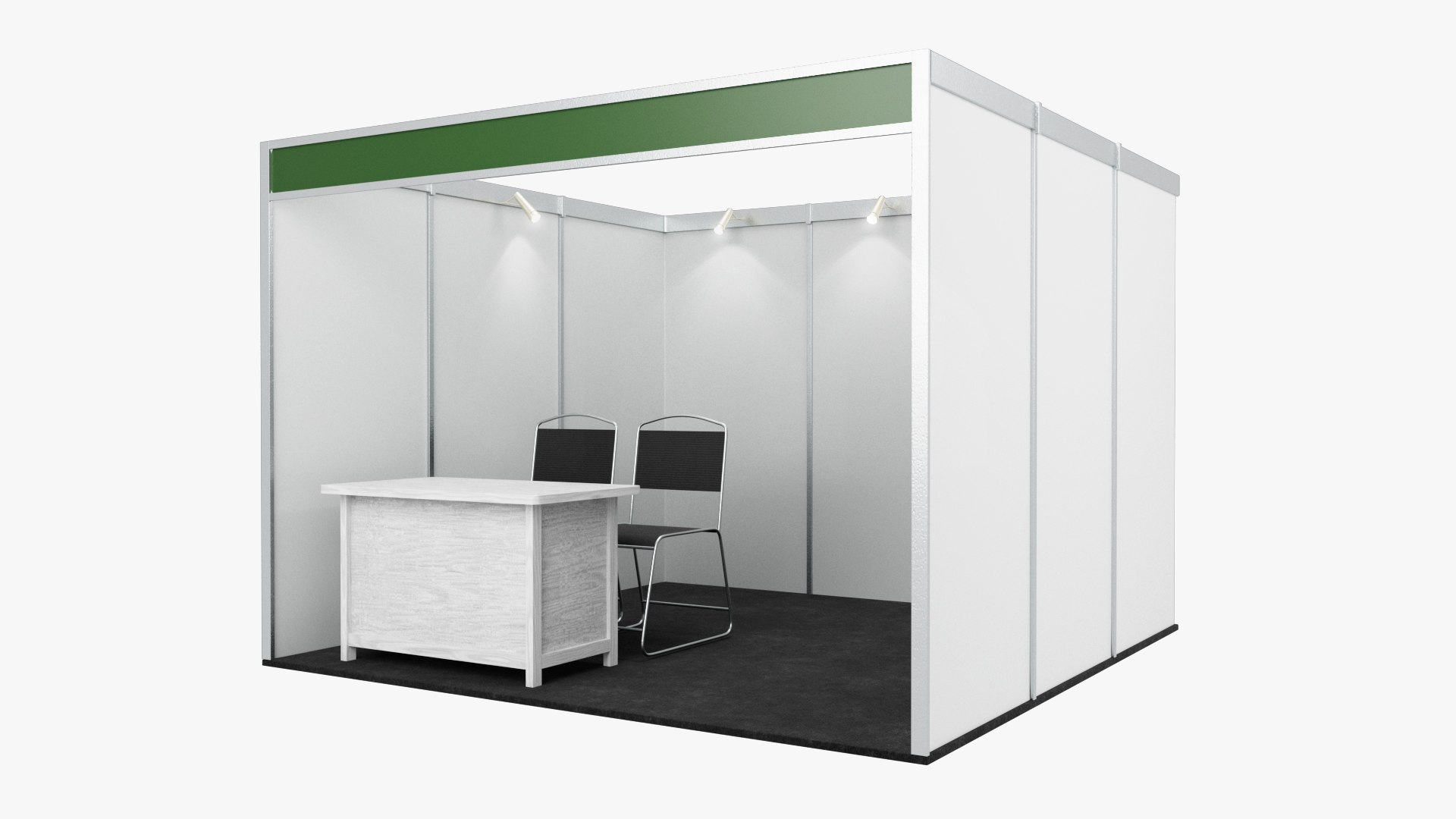 Exhibition Stand 3X3 3D Model - TurboSquid 2214267