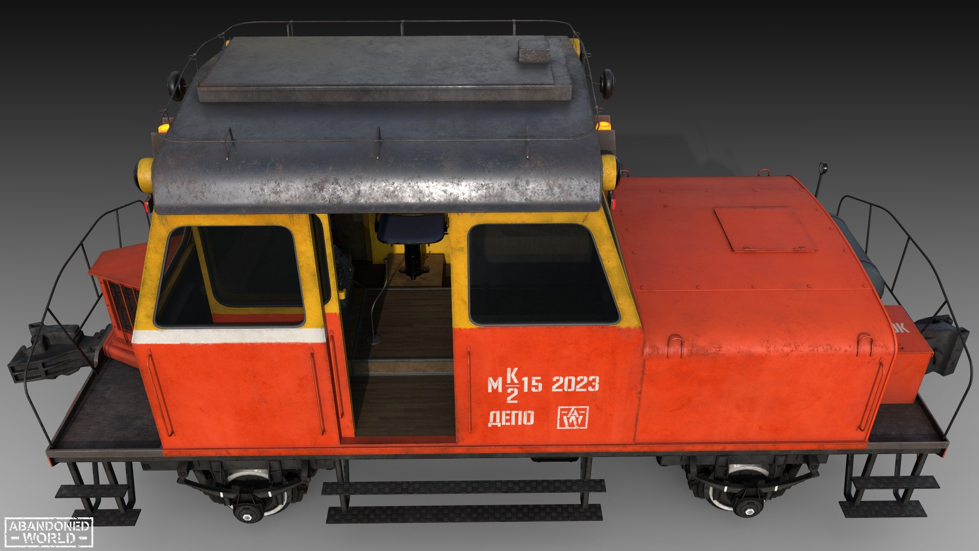 Soviet Railroad Trolley MK2-15 3D - TurboSquid 2069231