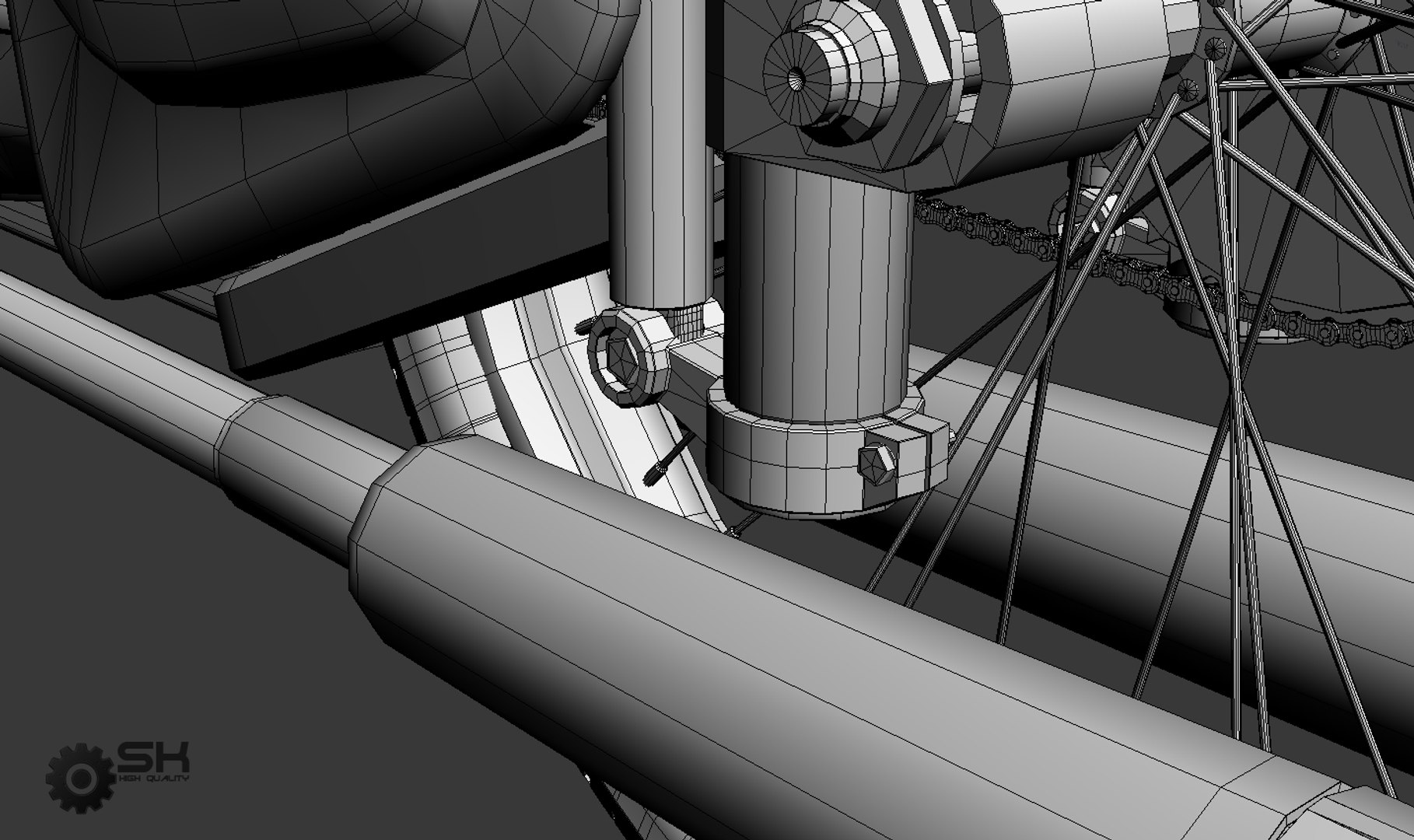 3d Model Motorcycle Java