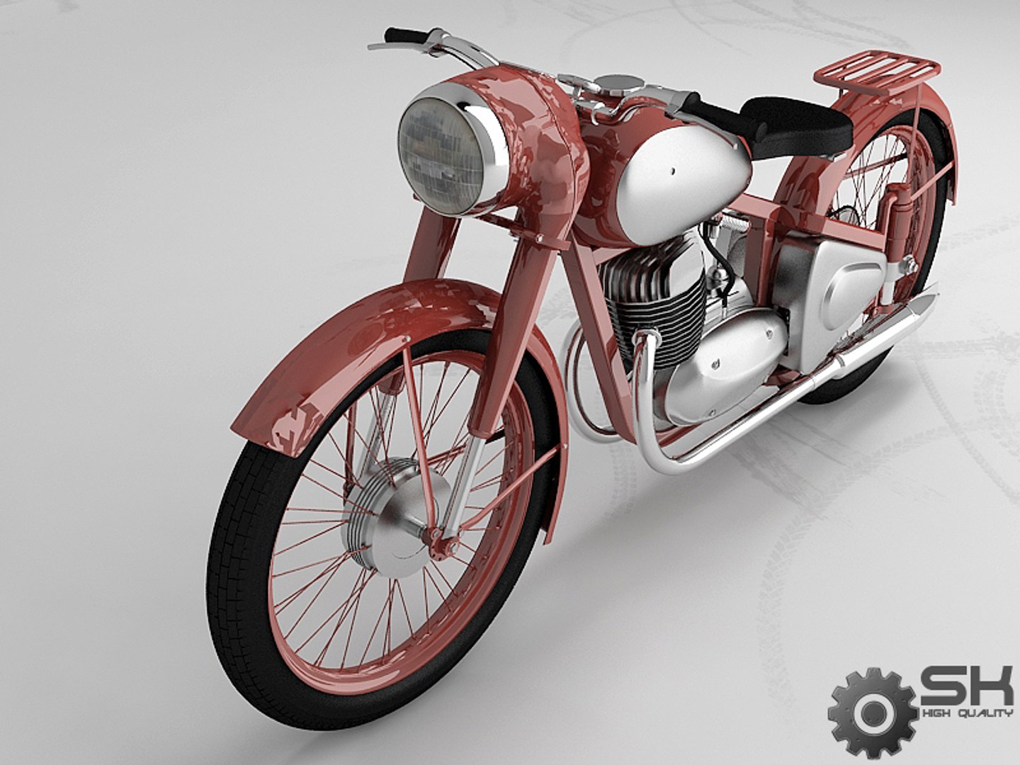3d Model Motorcycle Java