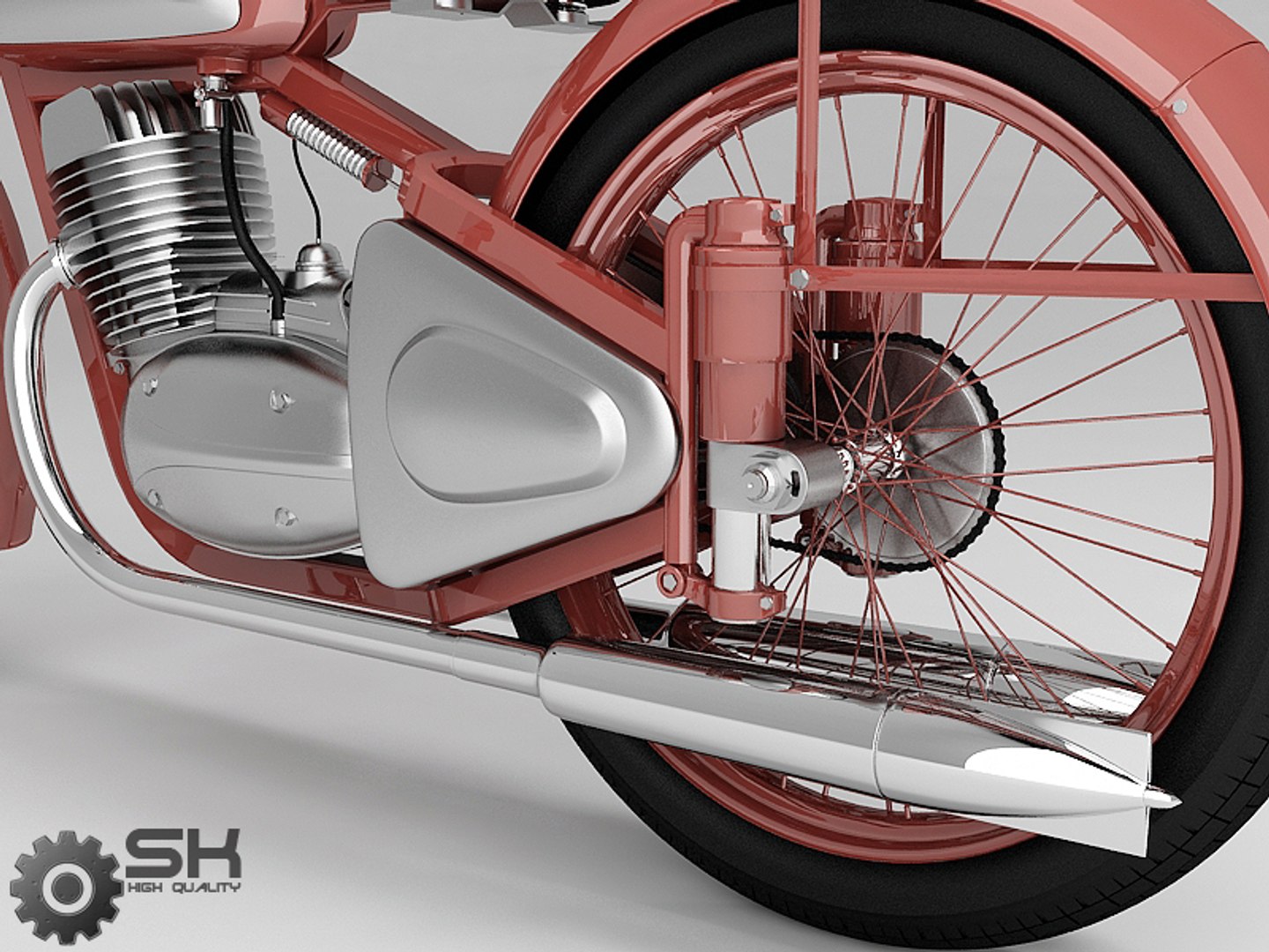 3d Model Motorcycle Java