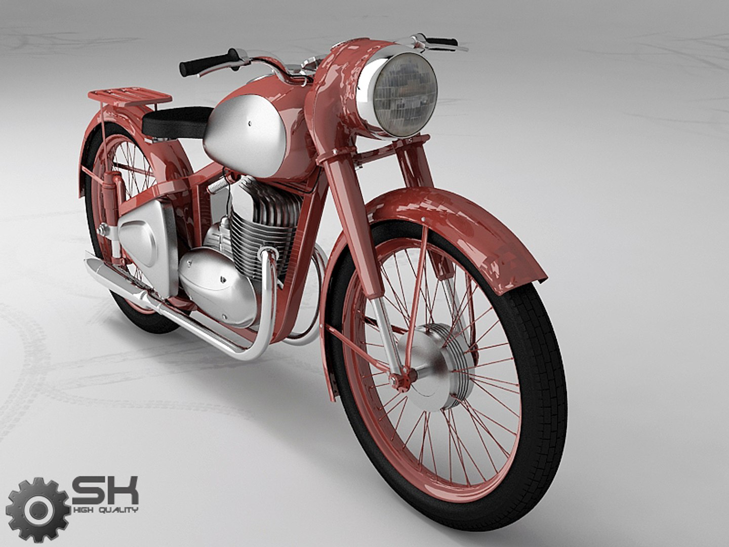 3d Model Motorcycle Java