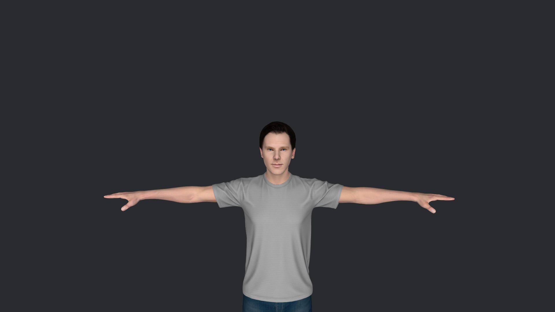 3D Benedict Cumberbatch Hyper Realistic Full Body Fully Rigged 3D ...