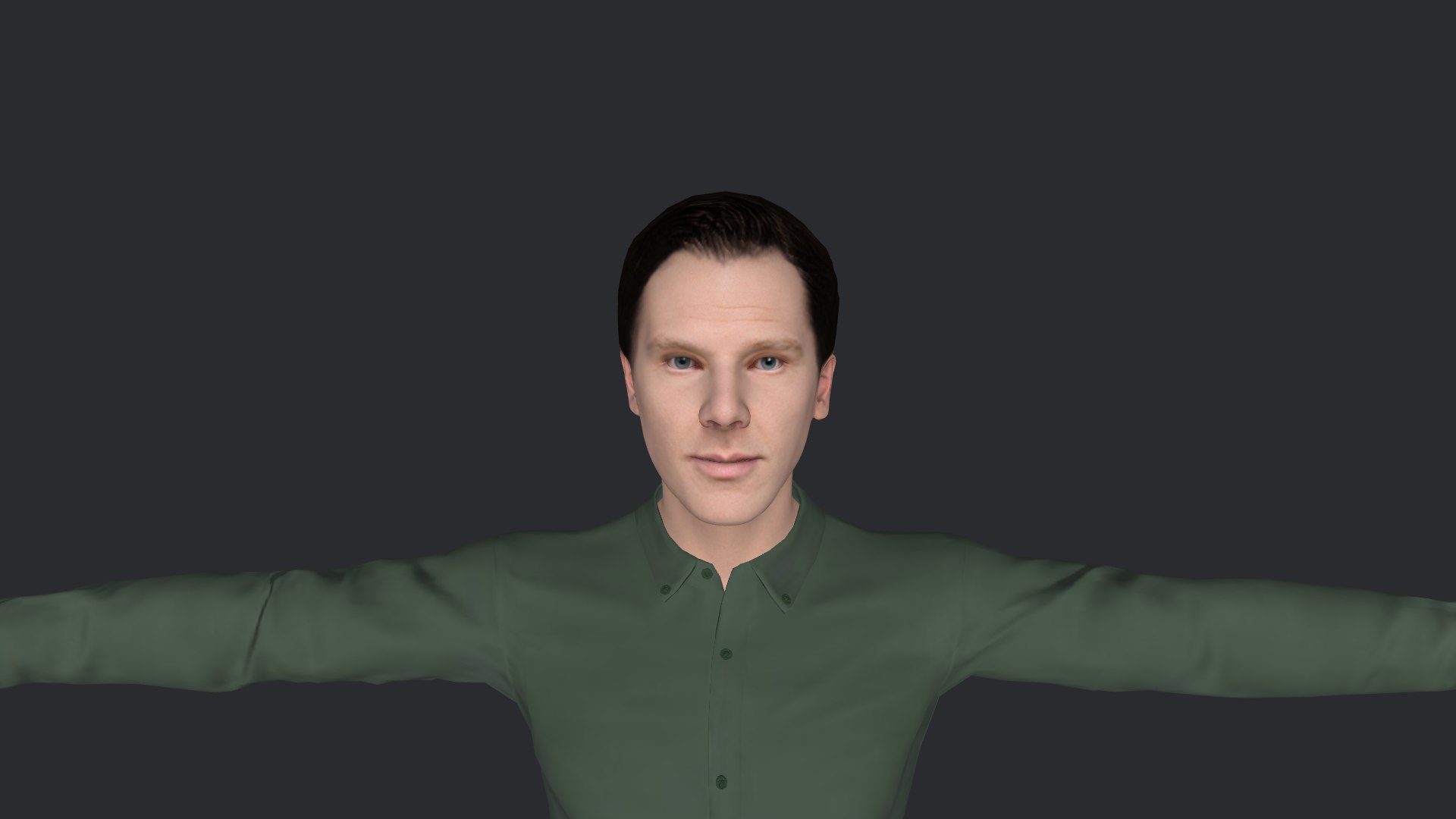 3D Benedict Cumberbatch Hyper Realistic Full Body Fully Rigged 3D ...