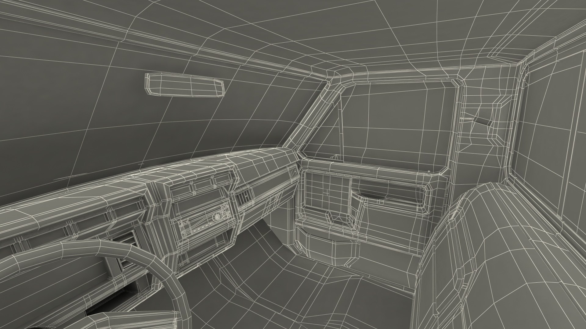 Ford F Series 1980 Pickup Red Simple Interior 3D model - TurboSquid 1848548