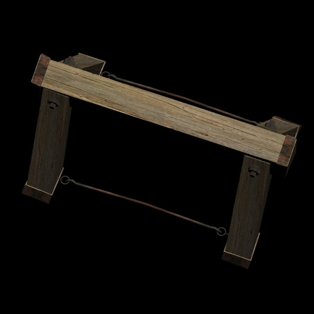 Free Wooden Base Goat 3d Model