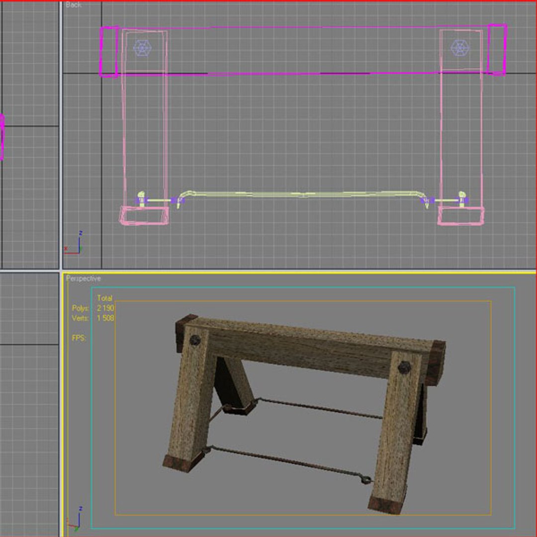 Free Wooden Base Goat 3d Model