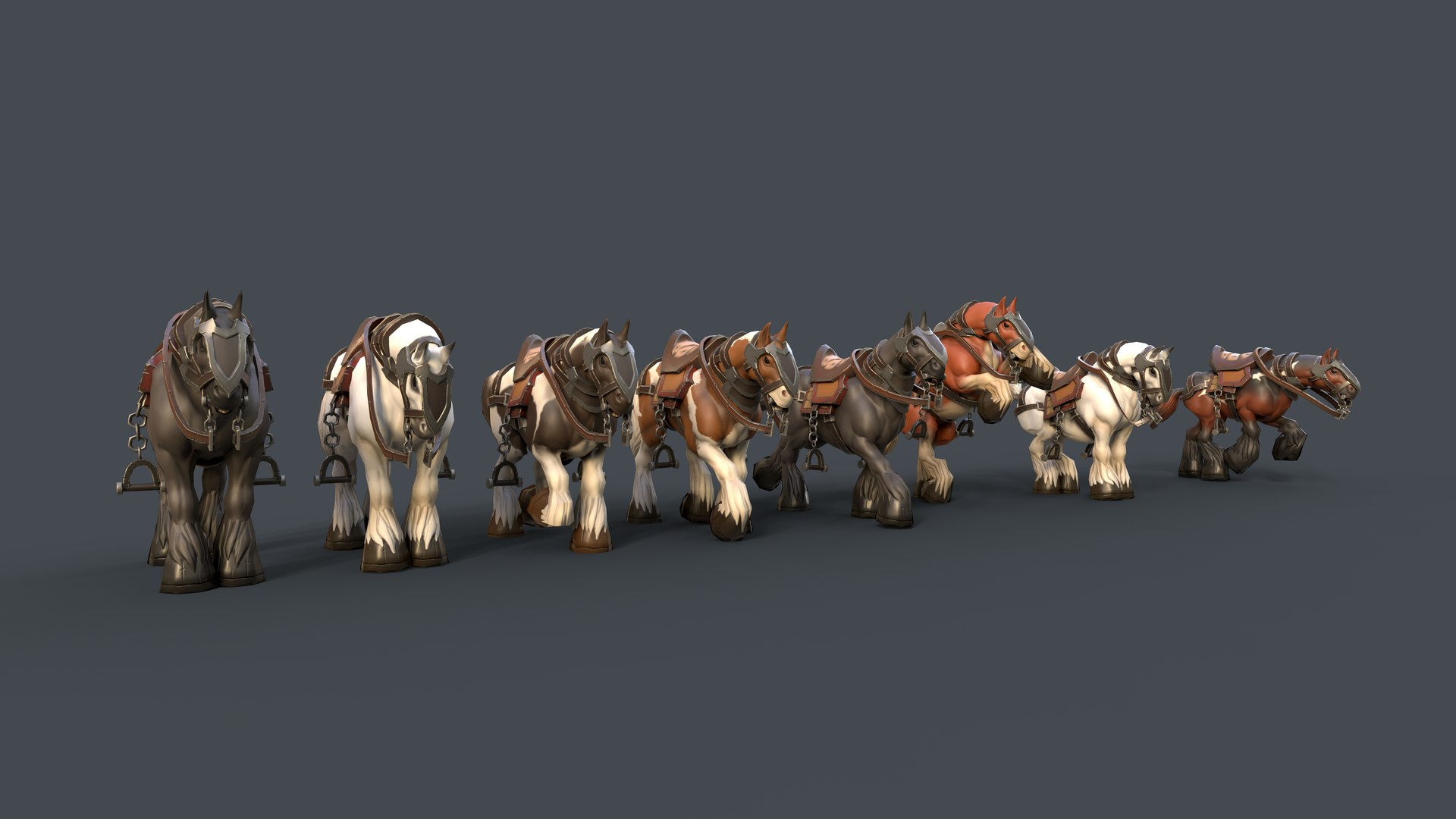 3D Stylized Horse - TurboSquid 2071739