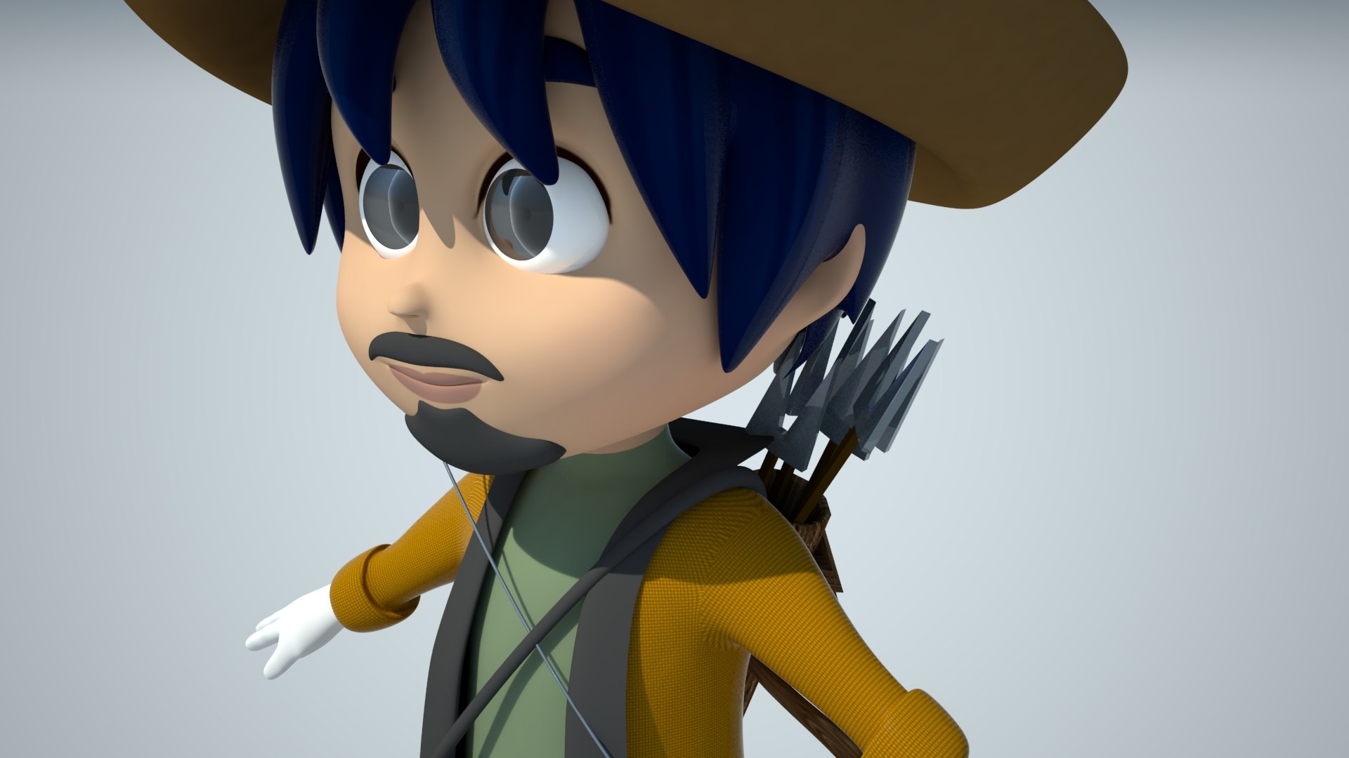 Hunter Character Model - TurboSquid 1372049