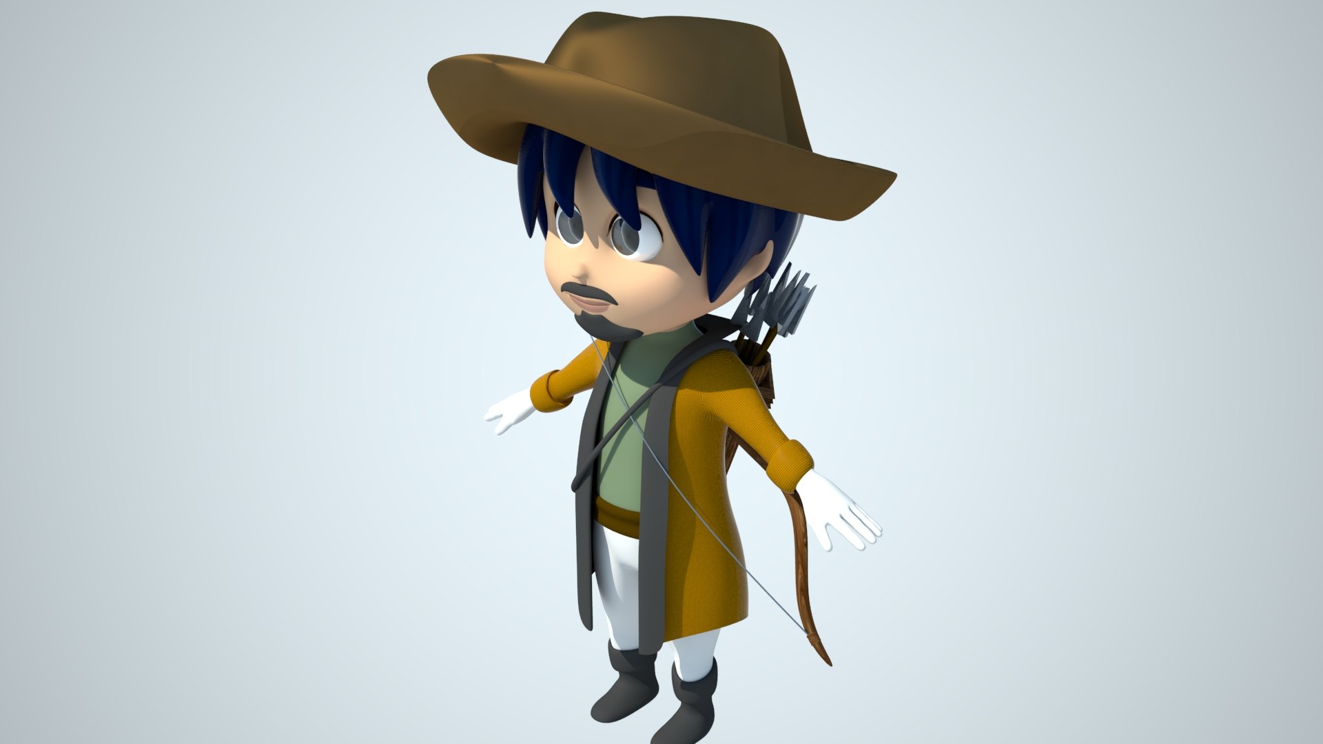 Hunter Character Model - TurboSquid 1372049