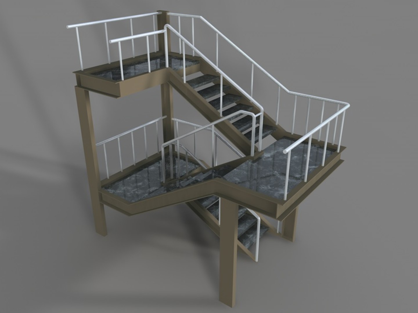 Stairs 3d Max