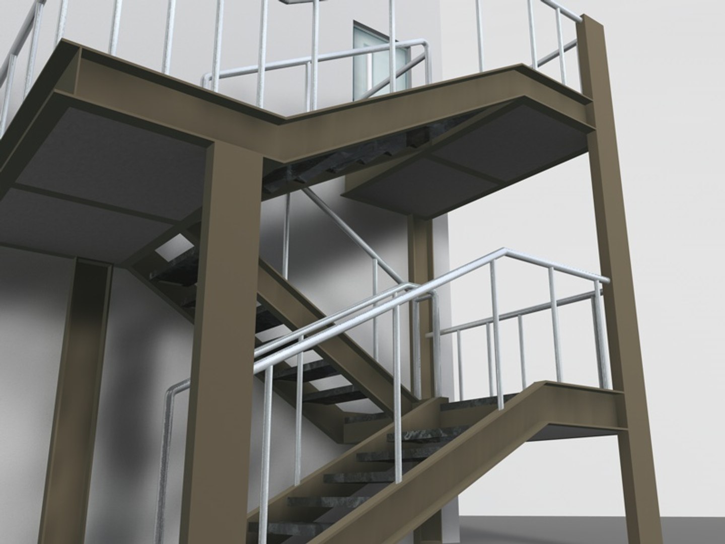 Stairs 3d Max
