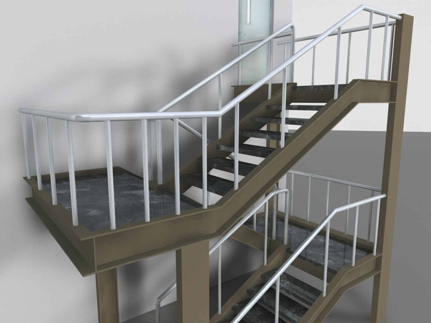 Stairs 3d Max