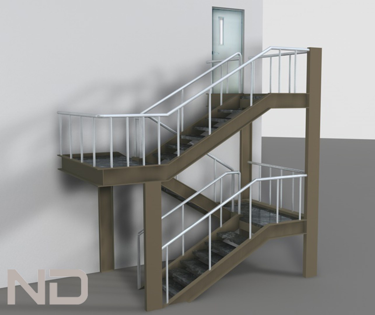 Stairs 3d Max