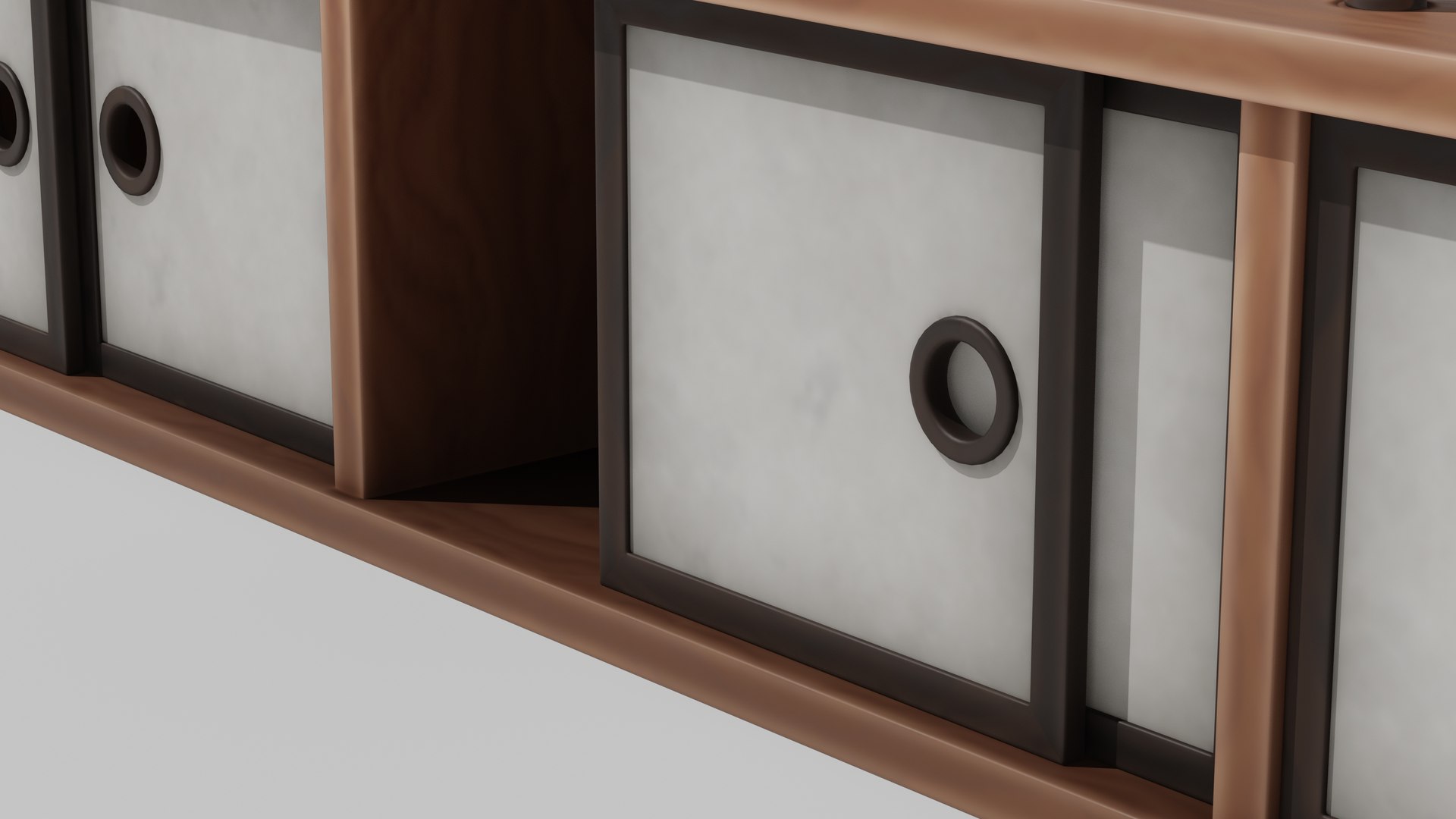 Japanese Furniture Kit - Big Shelves 3D - TurboSquid 1959325