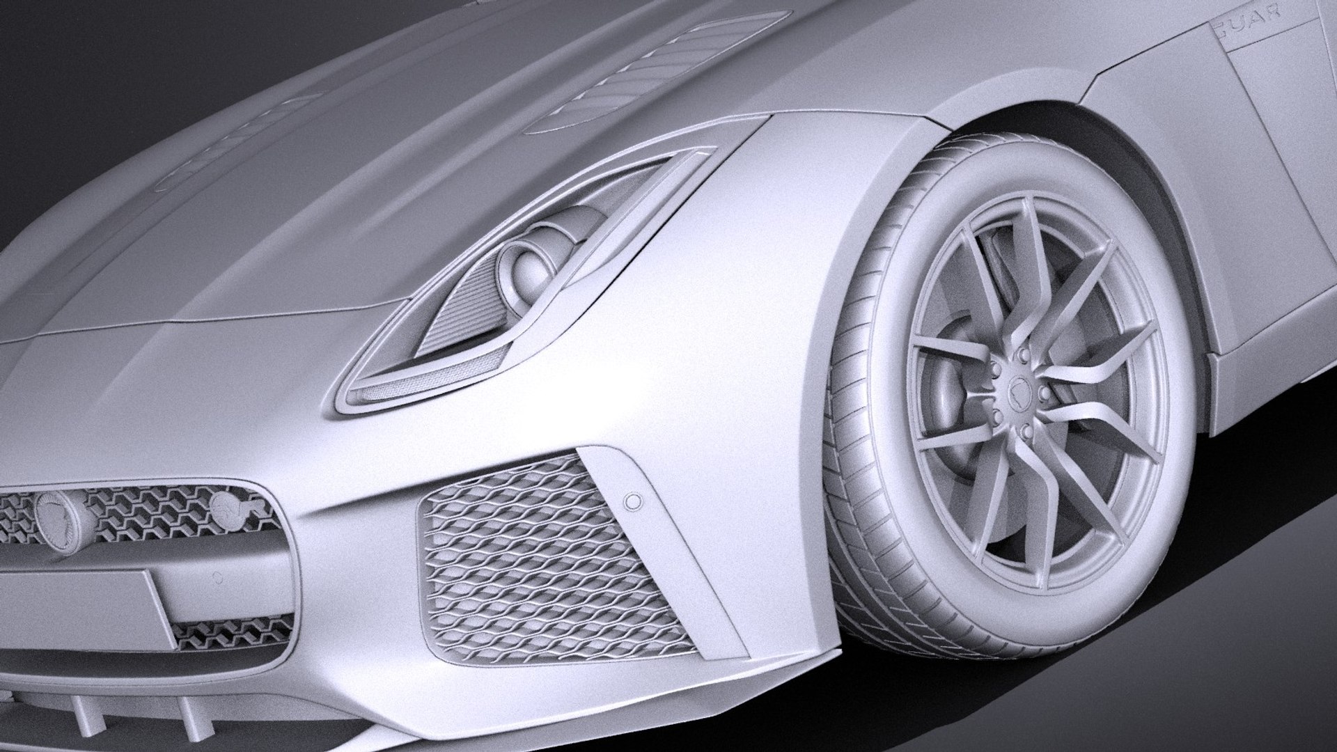 f-type svr 2017 3d c4d