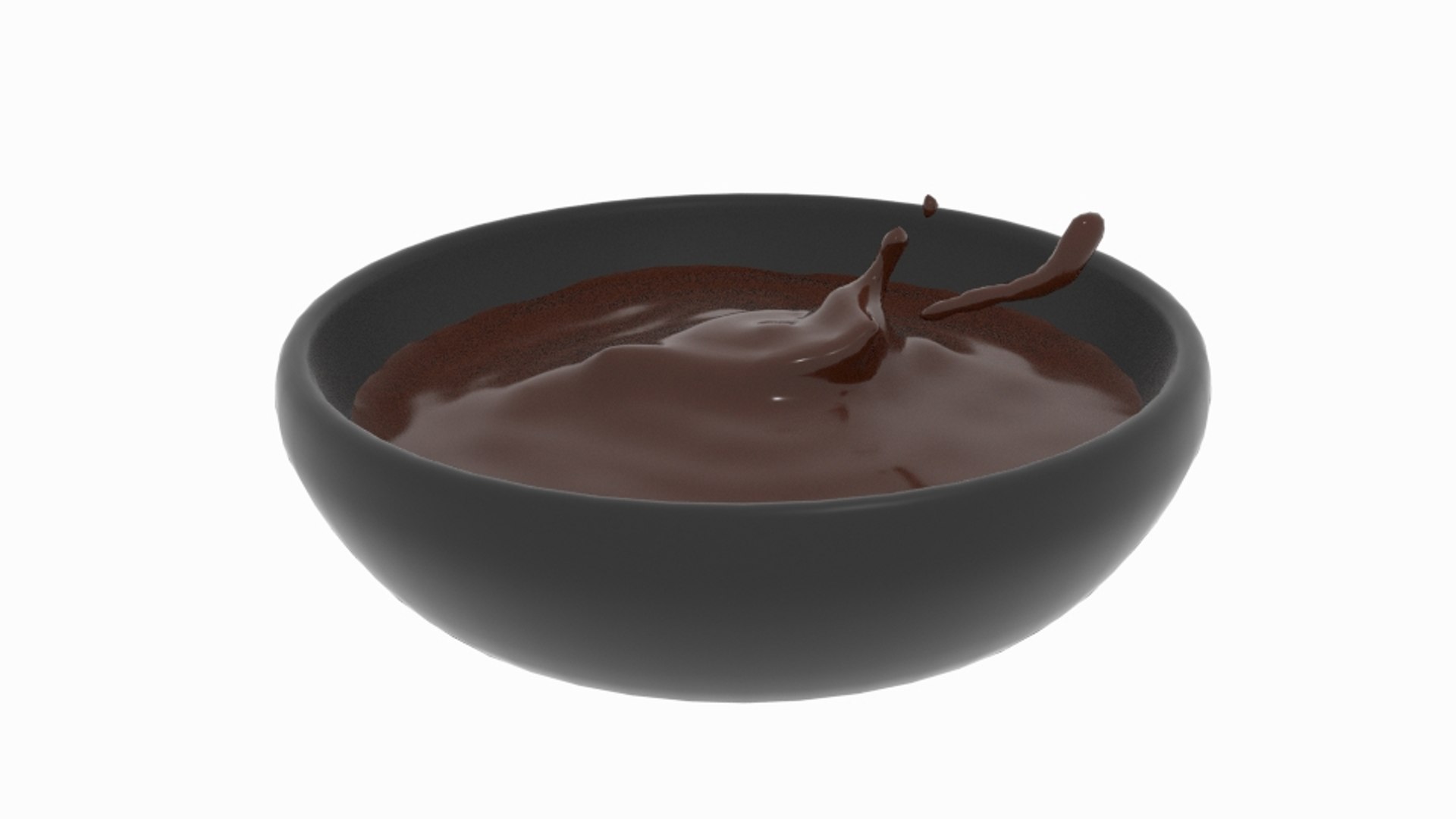 Splat choco bowl 3D model - TurboSquid 1329610