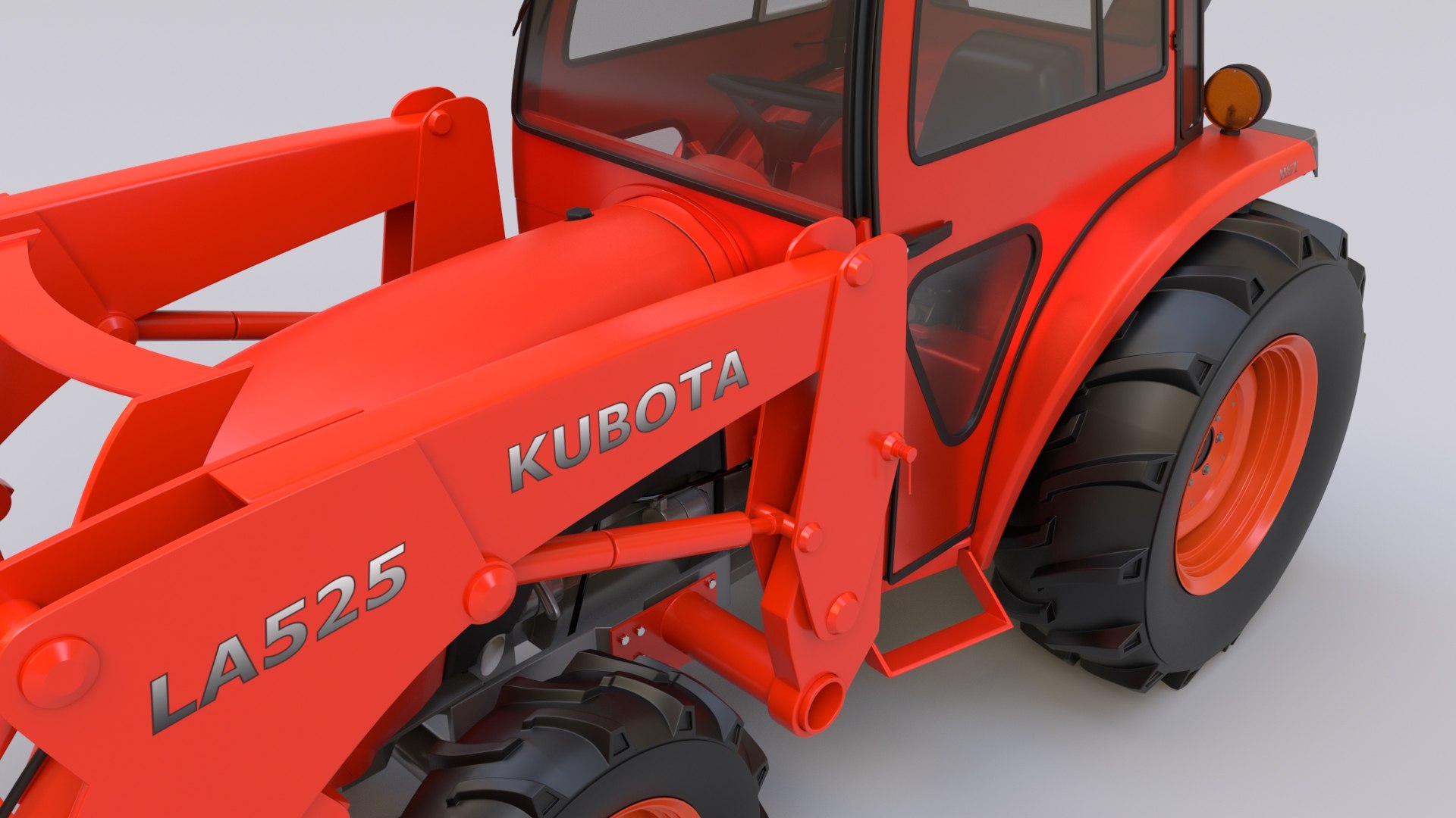 3D KUBOTA L3200 Steel Cab For Model - TurboSquid 2326067