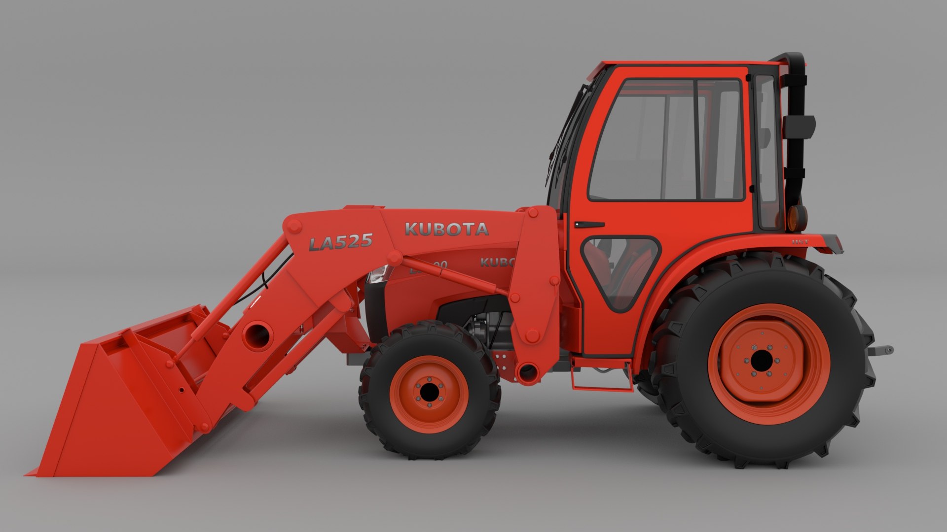 3D KUBOTA L3200 Steel Cab For Model - TurboSquid 2326067